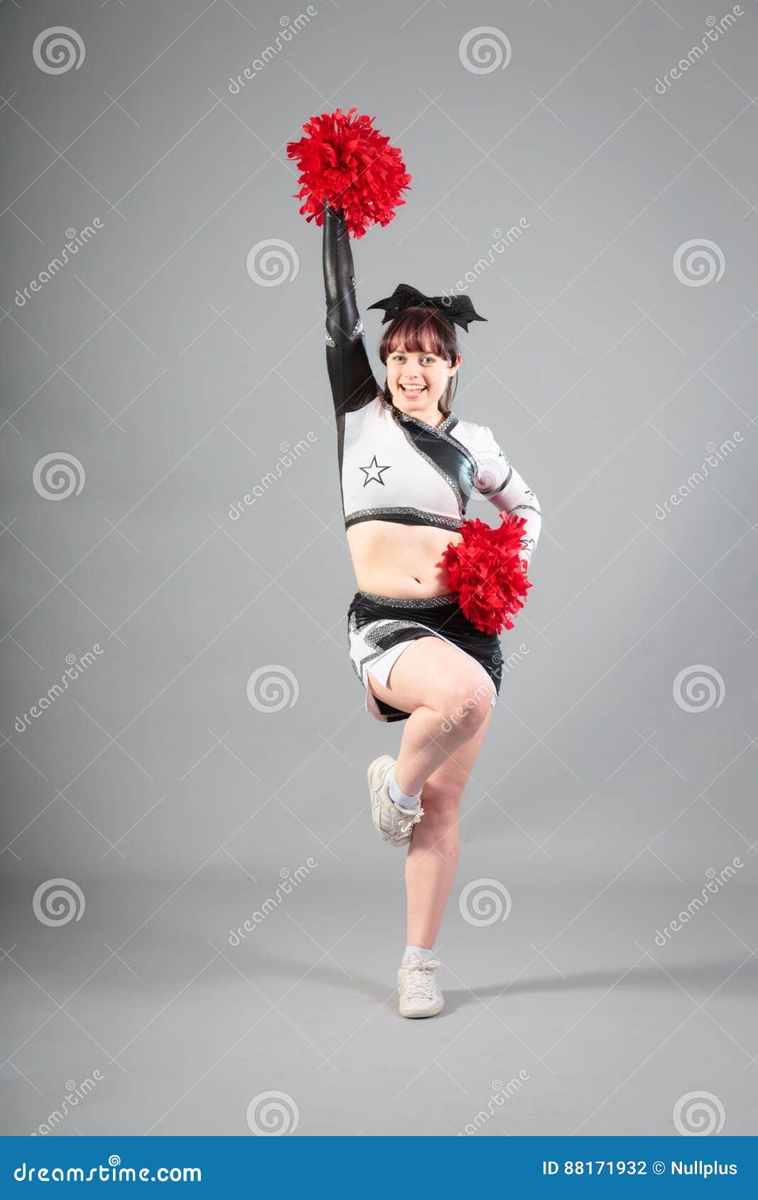 Studio Shot of Cheerleader Posing Stock Photo - Image of caucasian ...
