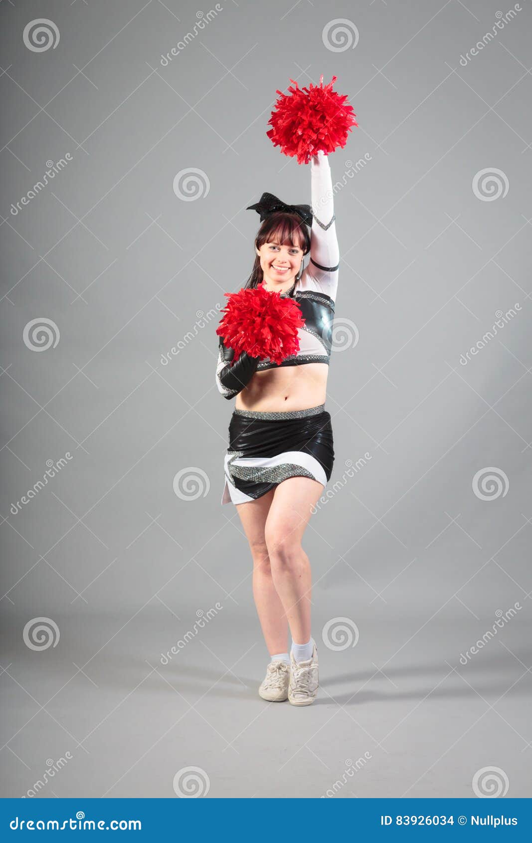 Studio Shot of Cheerleader Posing Stock Photo - Image of sports, adult ...