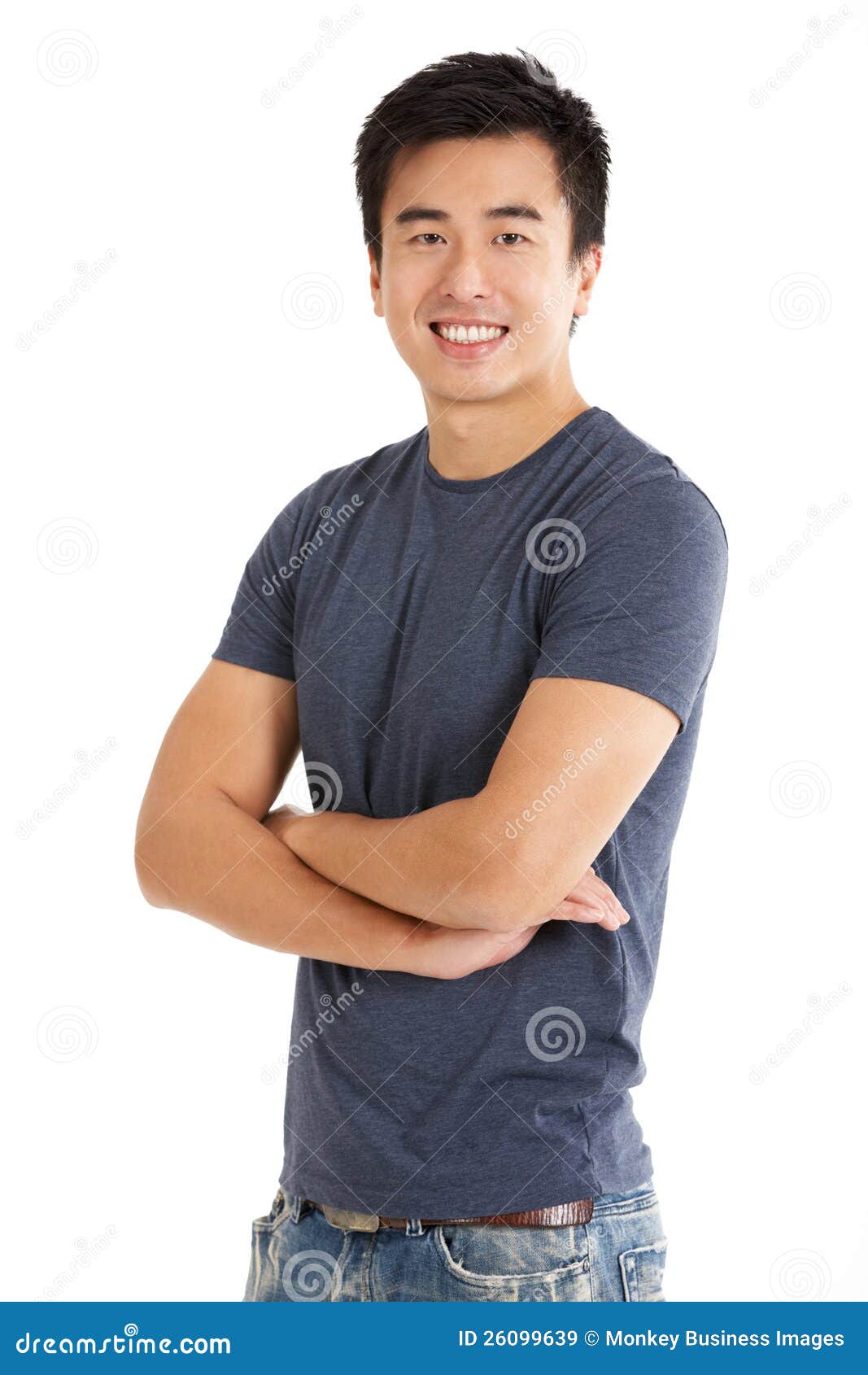 Studio Shot of Chinese Man stock image. Image of waist - 26099639