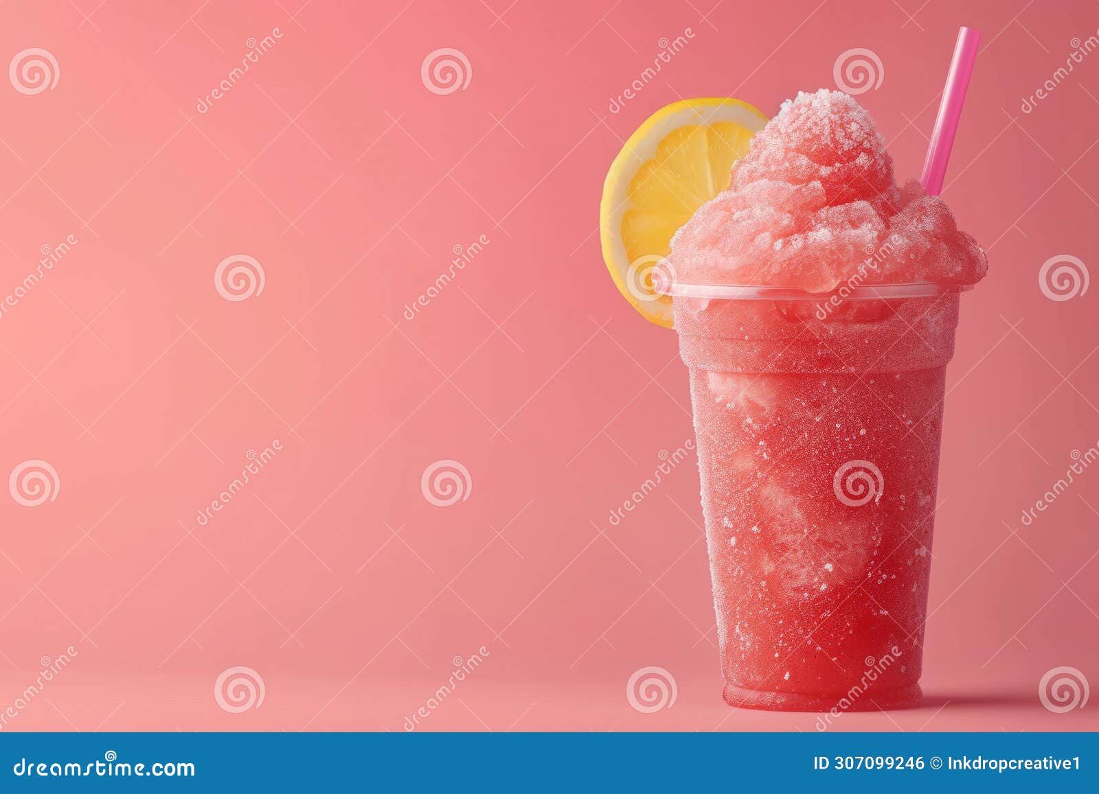 Studio Shot of a Colorful Crushed Ice Slushy Drink Stock Photo - Image ...