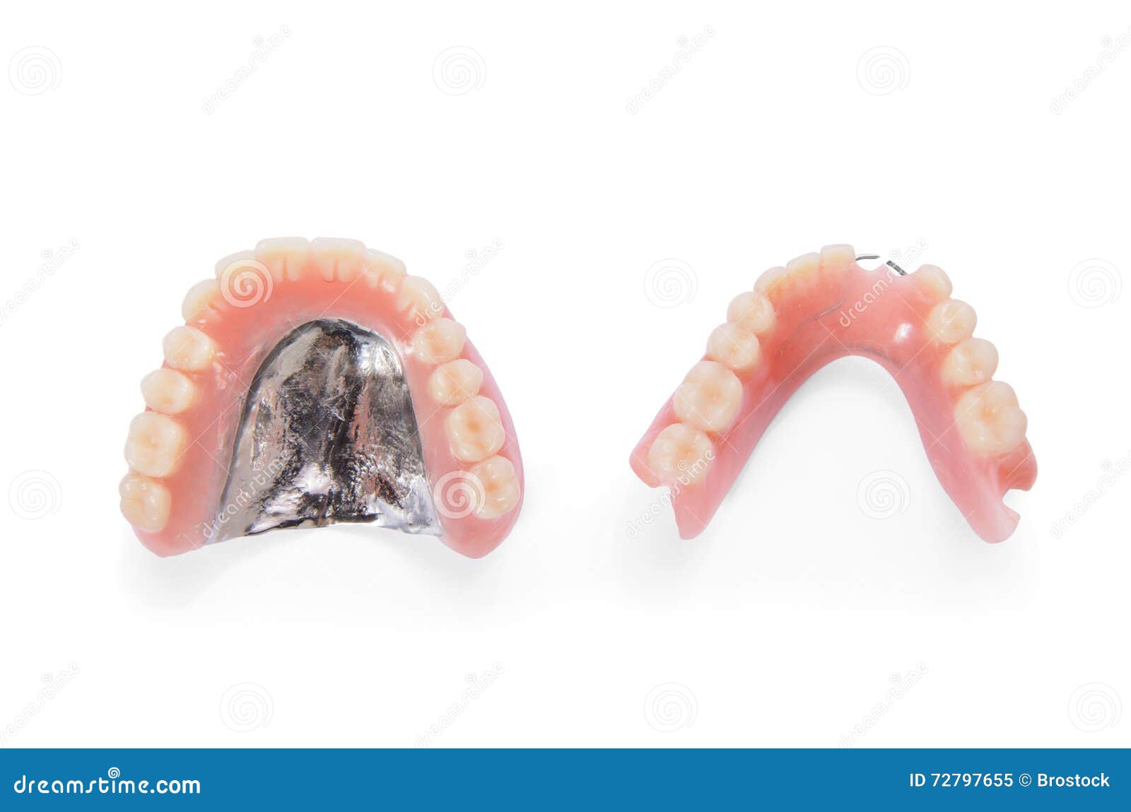 Studio shot of a denture stock image. Image of objects - 72797655