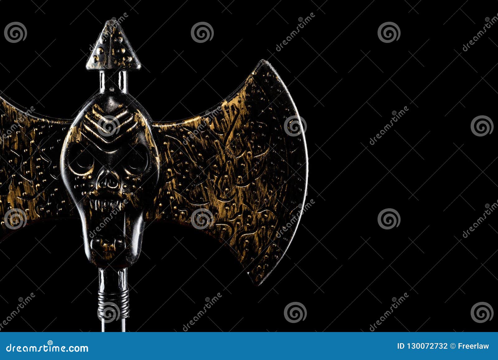 Studio Shot of Devil Ax for Halloween in Dark Space Stock Photo - Image ...