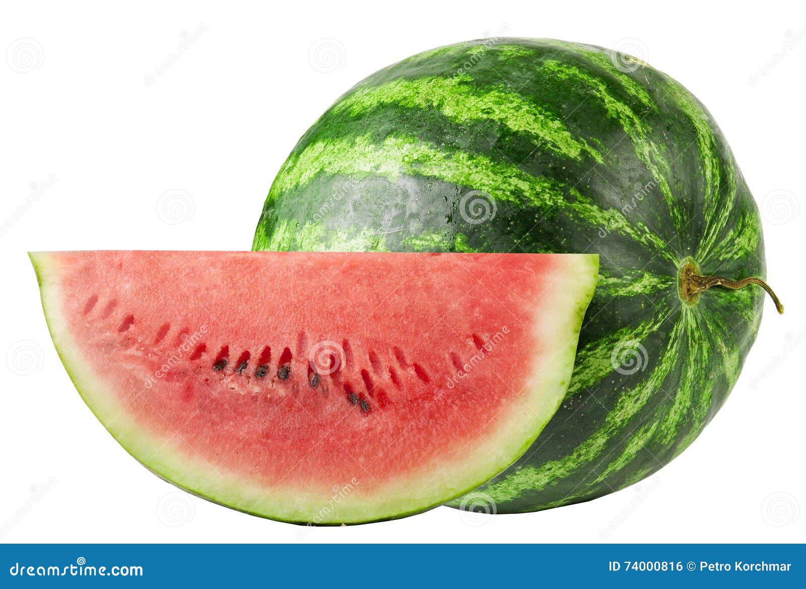 Studio Shot of a Flawless Whole Watermelon Stock Photo - Image of green ...
