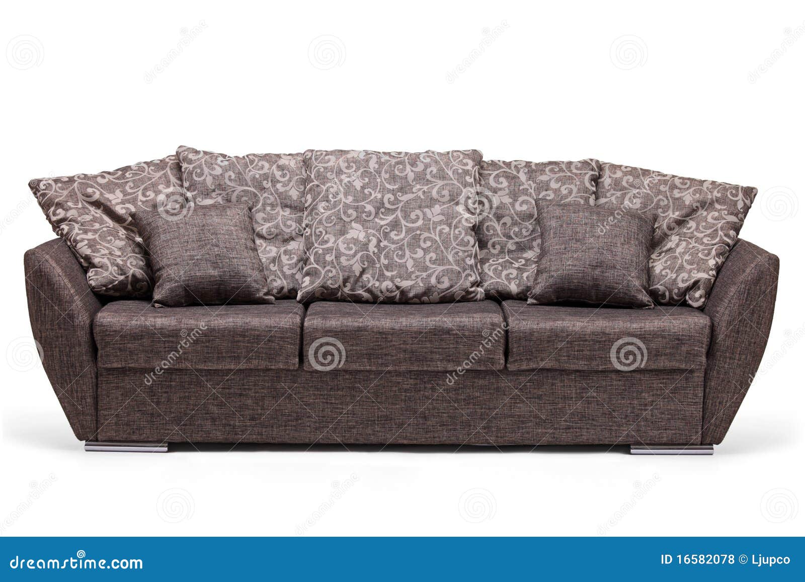Studio Shot of a Modern Sofa Stock Photo - Image of comfy, background ...