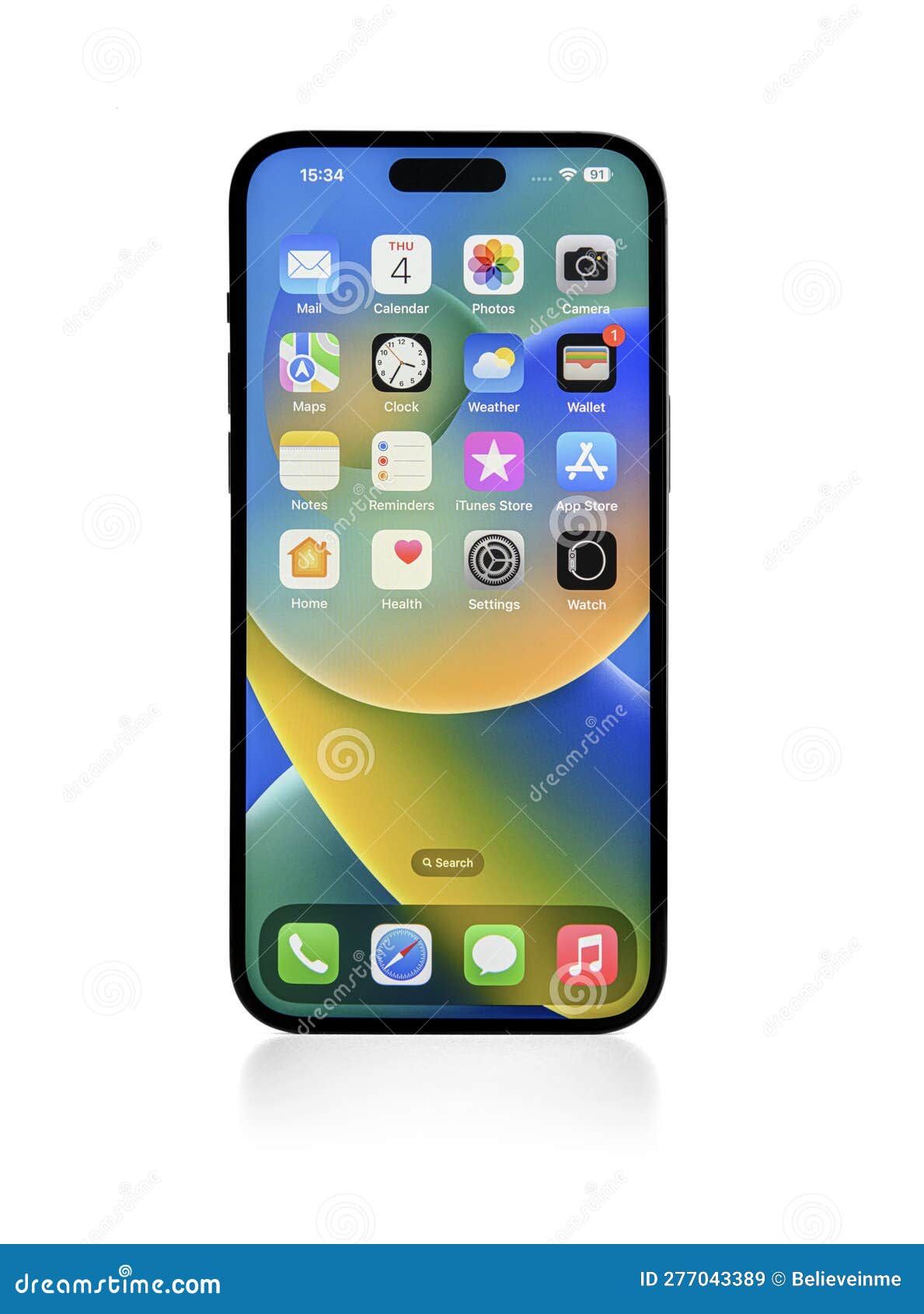 Studio Shot of New Apple IPhone 14 Pro Max Space Black on a White ...