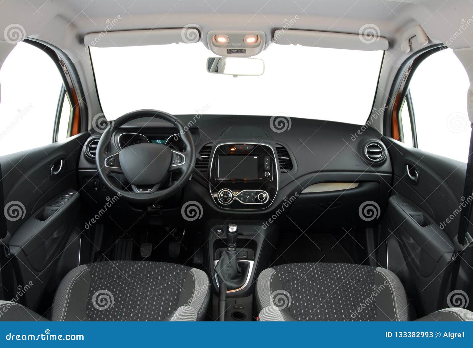 Car interior stock image. Image of inside, front, interior - 133382993