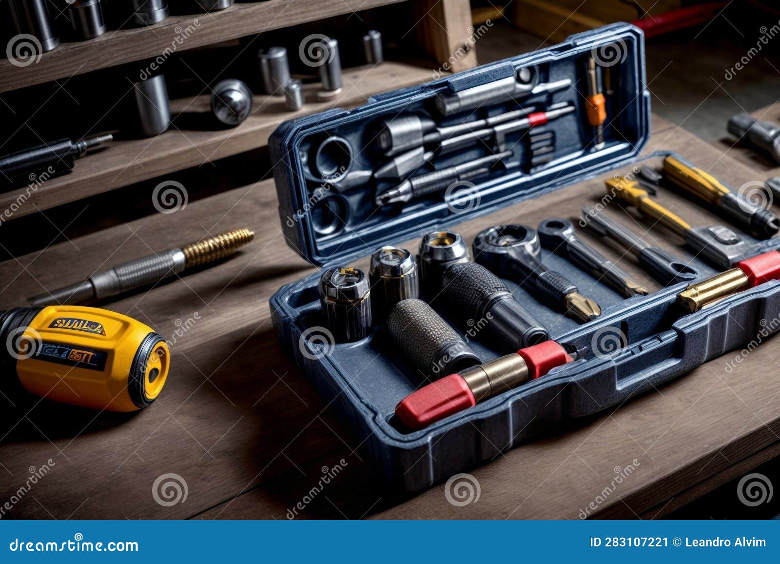 Studio Shot of Realistic Socket Set.AI Generated Stock Illustration ...