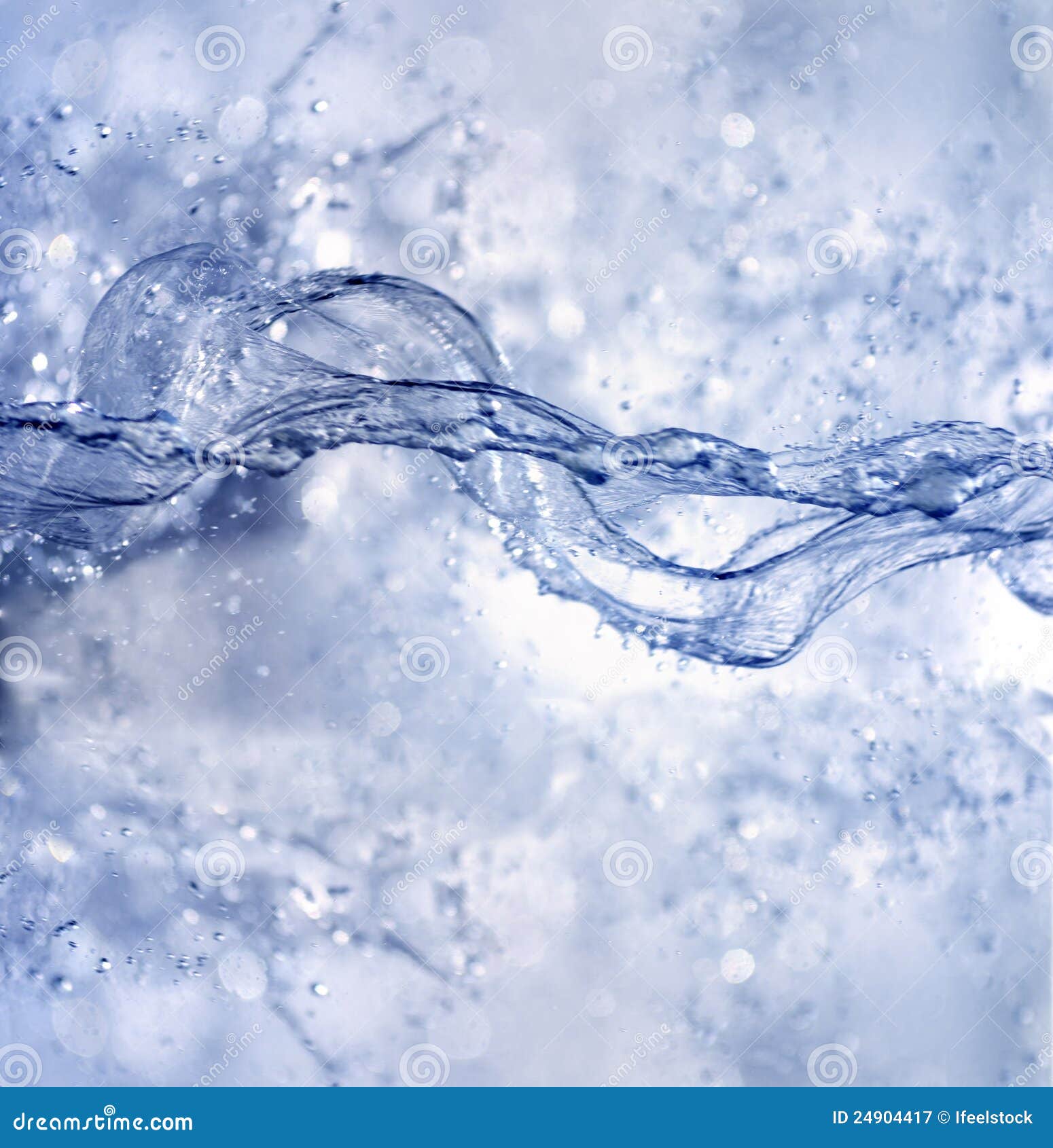 Studio Shot of Splashing Water Stock Image - Image of minimalist ...