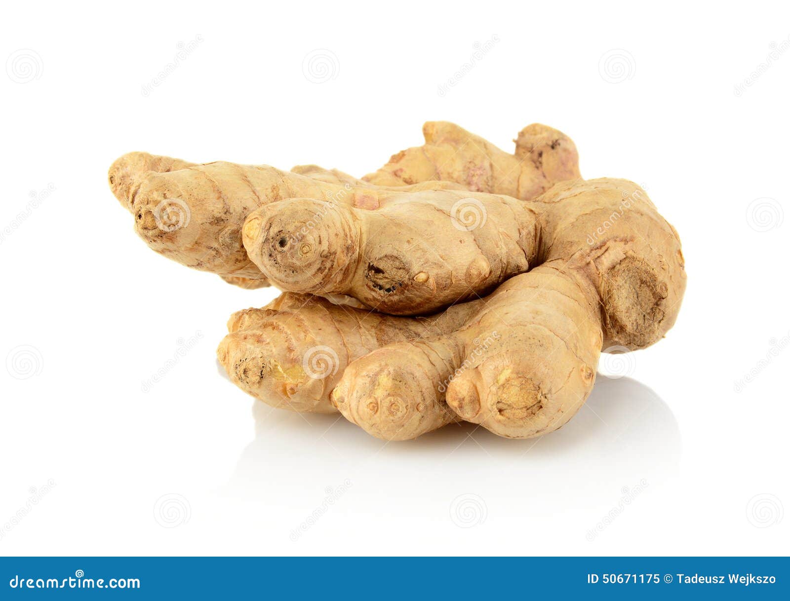 Studio Shot of Whole Ginger Isolated on White Stock Image - Image of ...