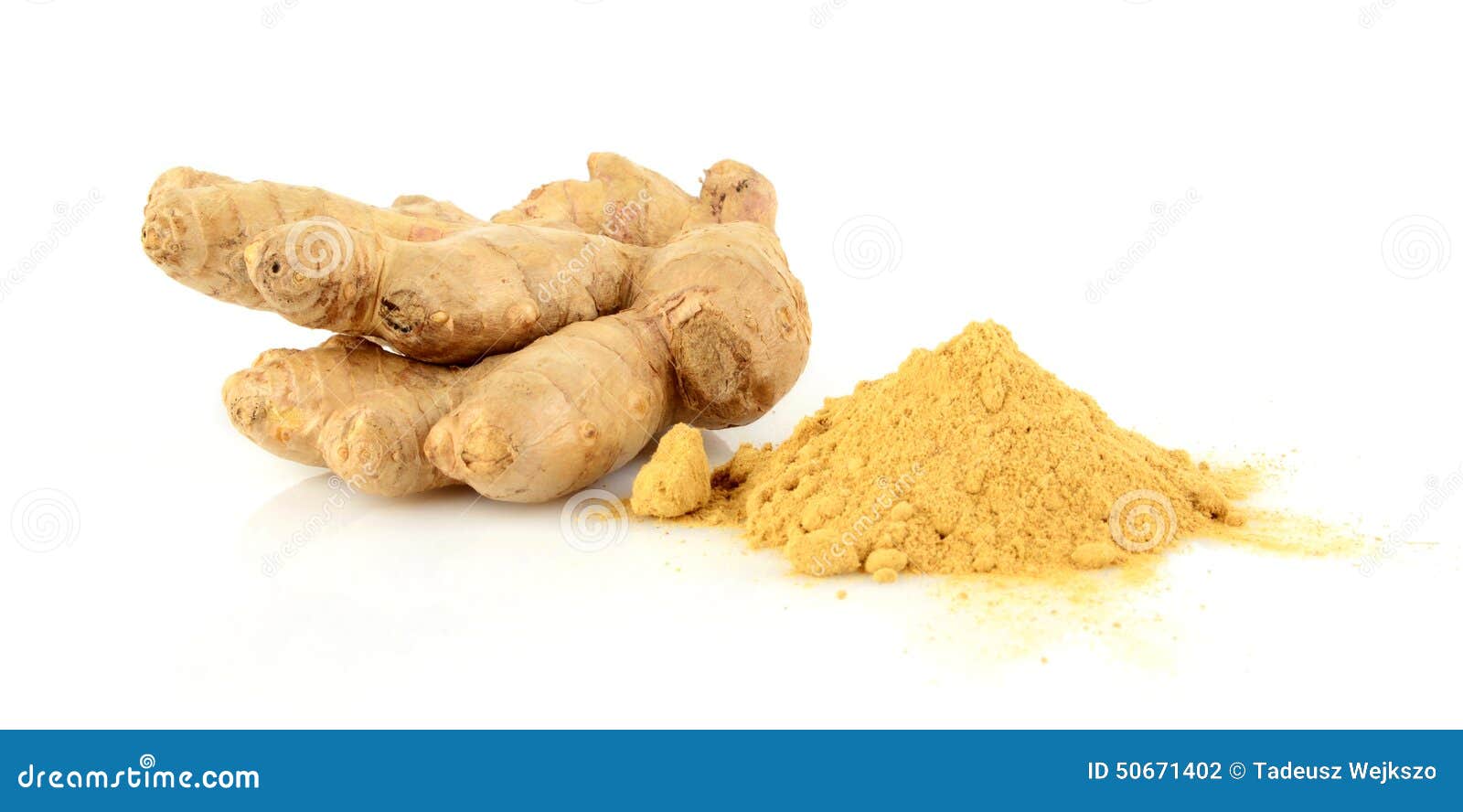 Studio Shot of Whole Ginger with Spice Isolated on White Stock Photo ...
