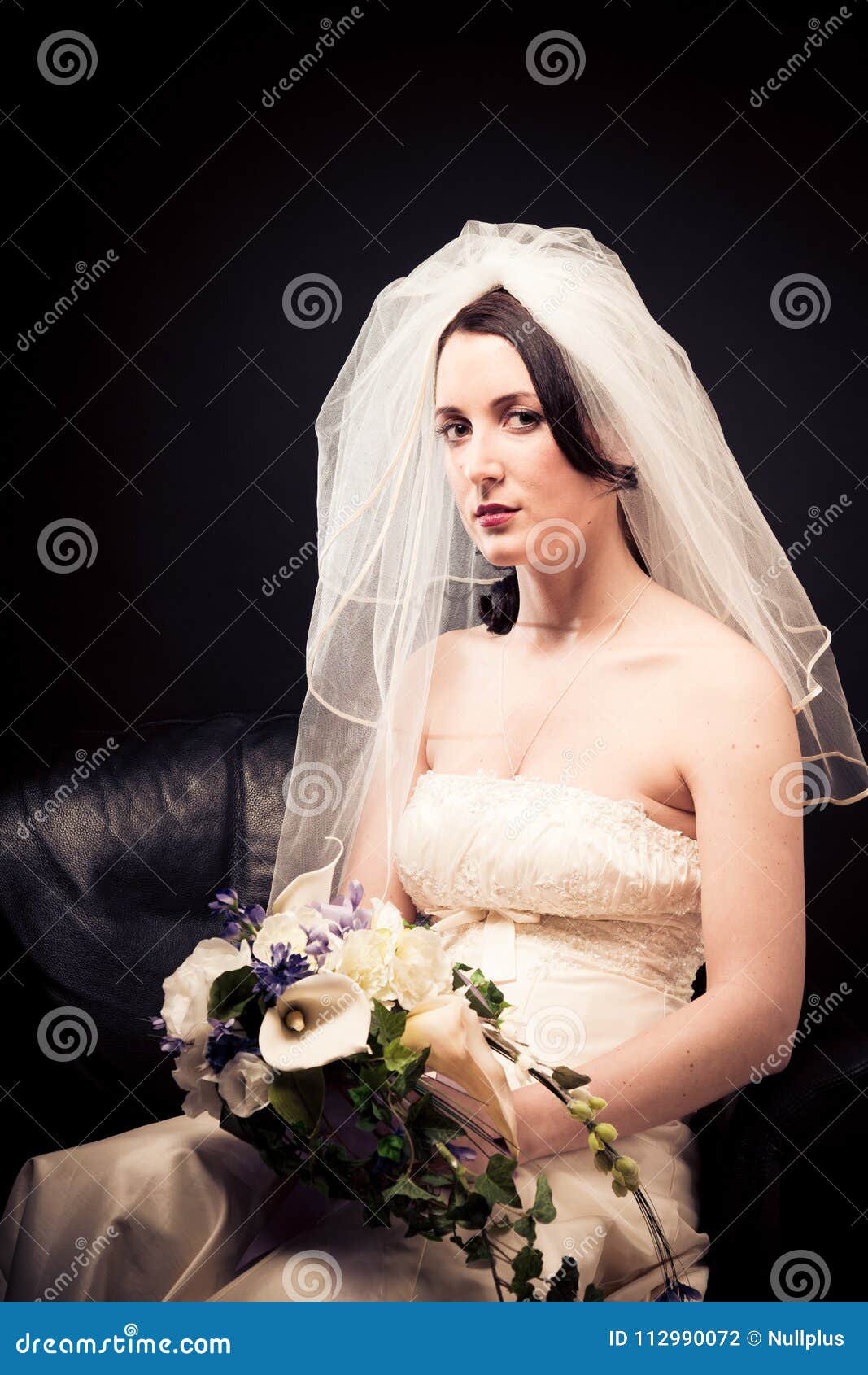 Beautiful Bride`s Portrait stock photo. Image of fashion - 112990072