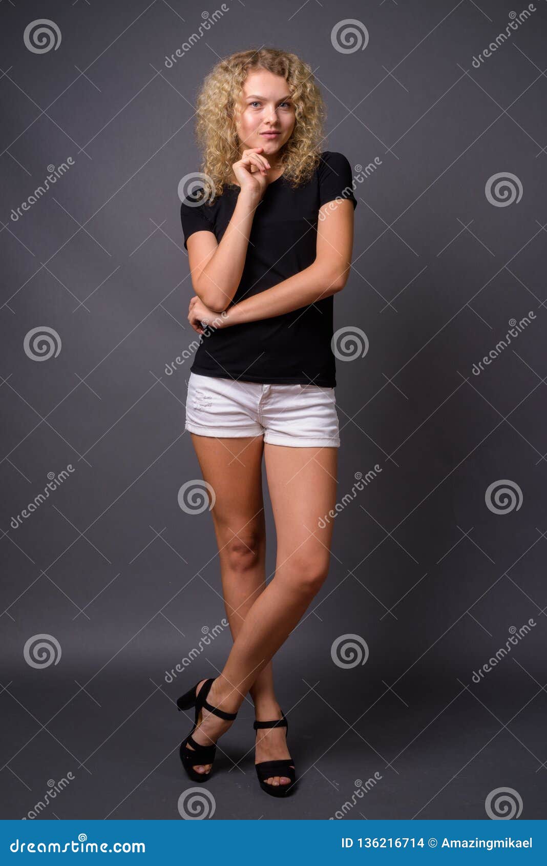 Full Length Portrait of Young Beautiful Woman Standing Stock Photo ... Full Length Portrait of Young Beautiful Woman Standing Stock Photo ...