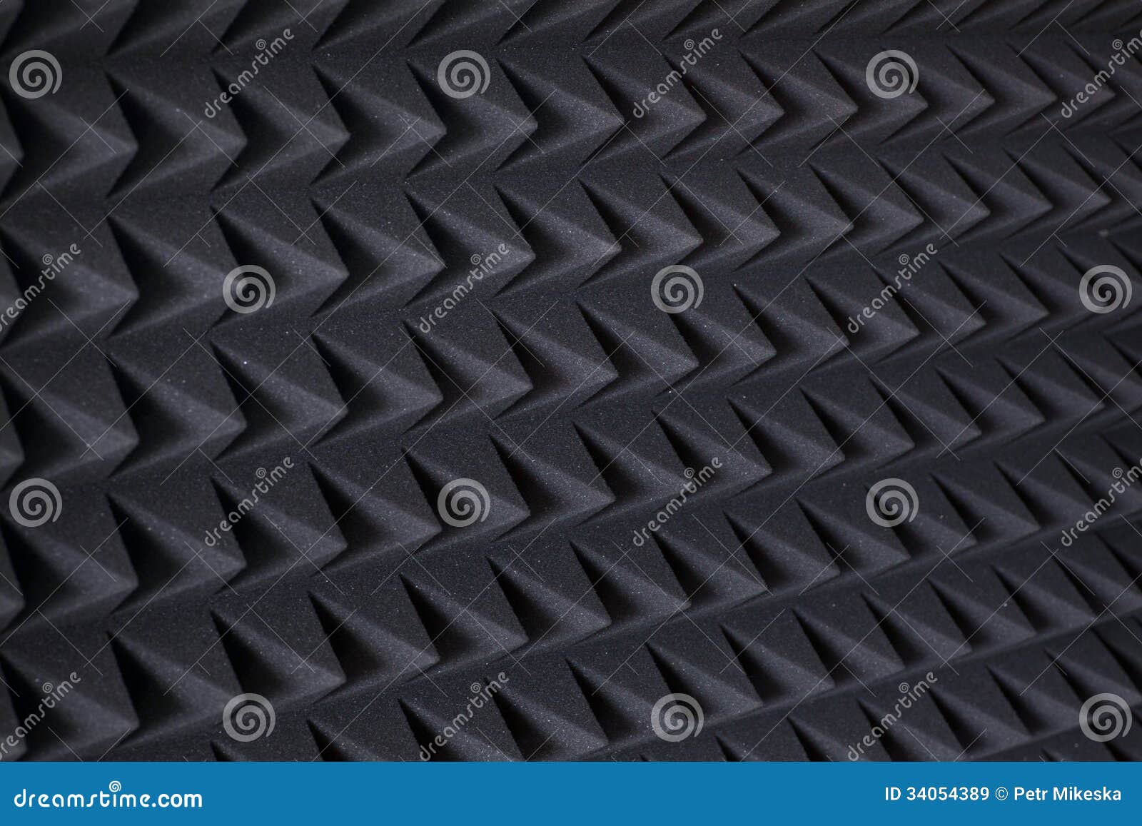 Studio Sound Dampening Foam. Stock Image - Image of protection, music ...