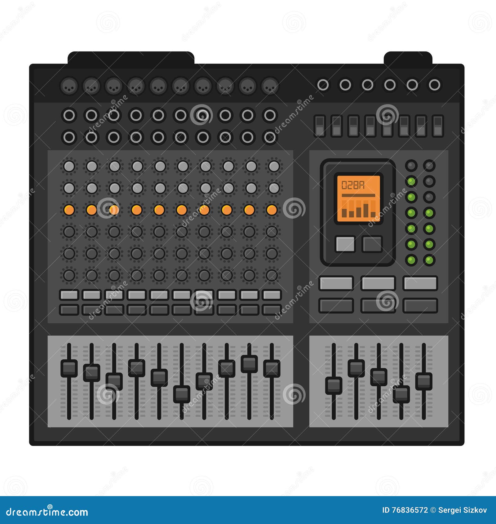 Sound Mixer Pult Icon, Cartoon Style | CartoonDealer.com #84439001