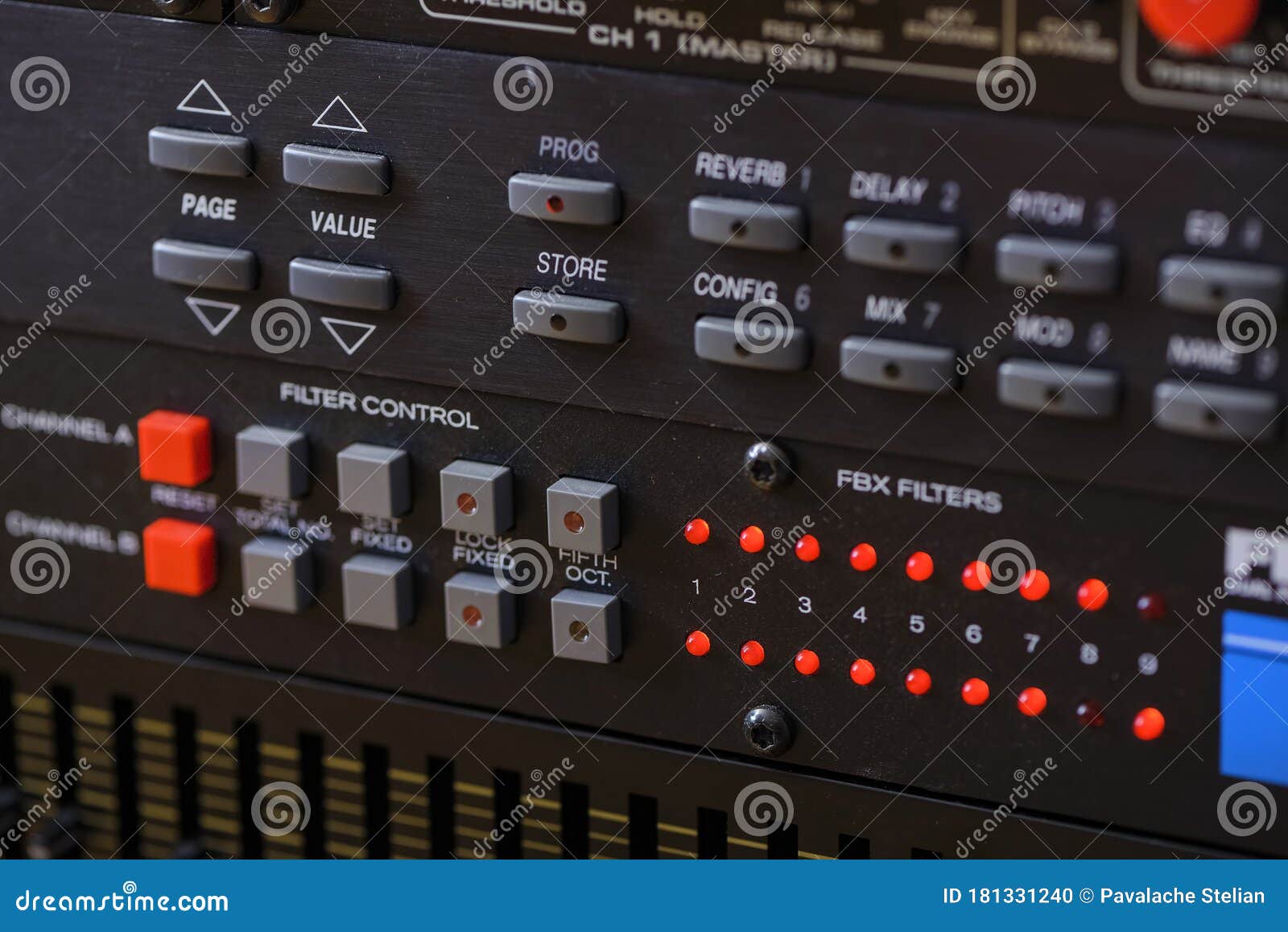 Studio Sound Processor with with Compressors, Preamplifiers and Audio ...