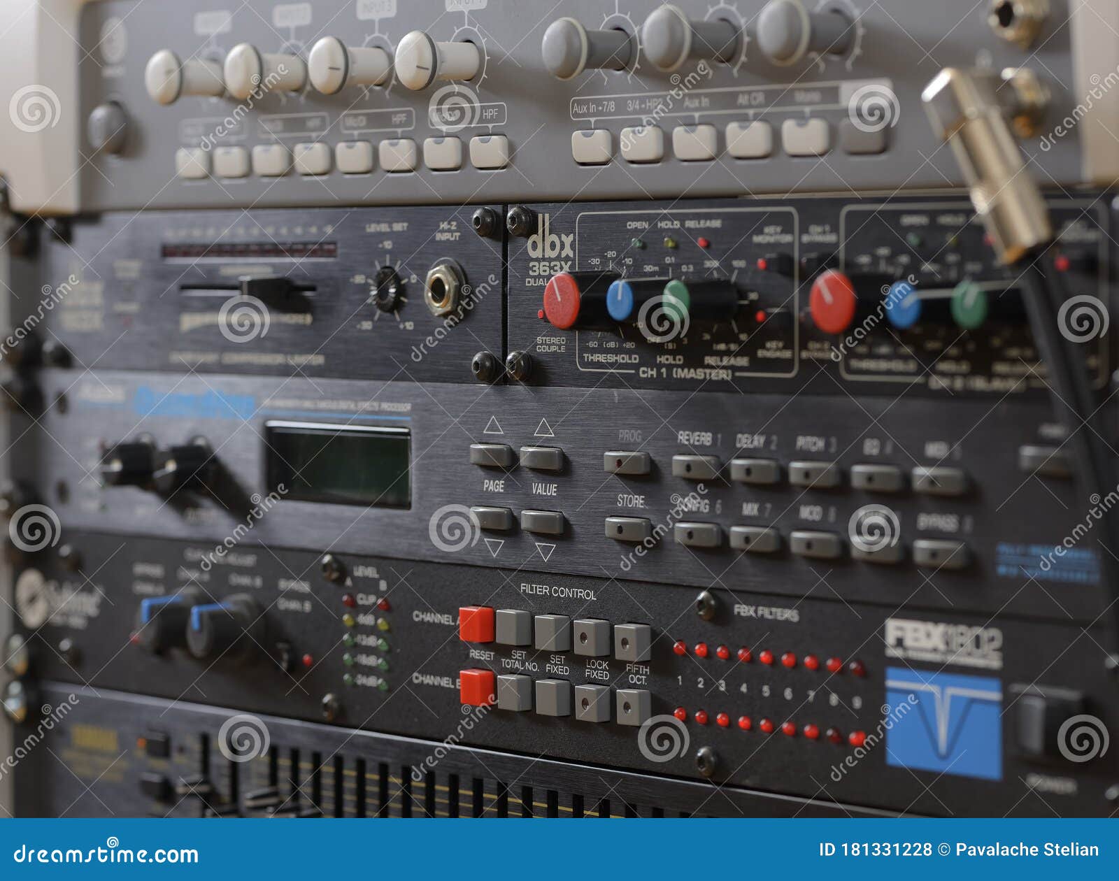 Studio Sound Processor with with Compressors, Preamplifiers and Audio ...