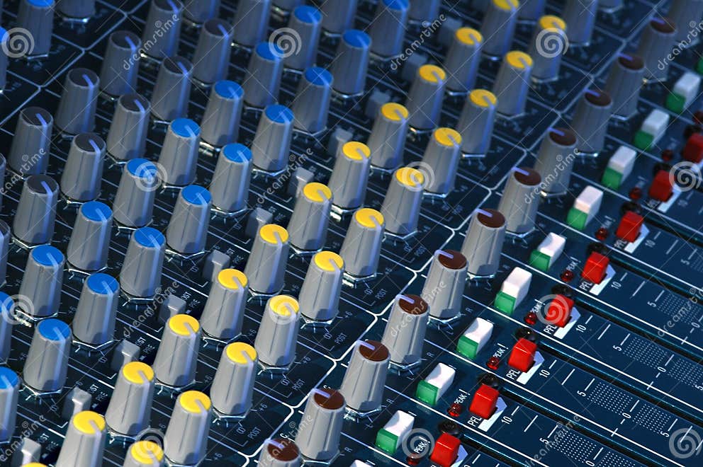 Studio soundboard stock photo. Image of desk, frequency - 257510