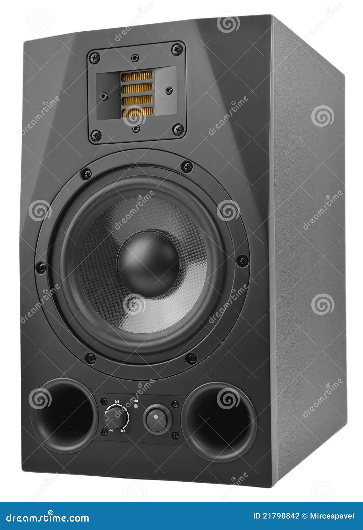 Studio speaker stock photo. Image of audio, tweeter, isolated - 21790842