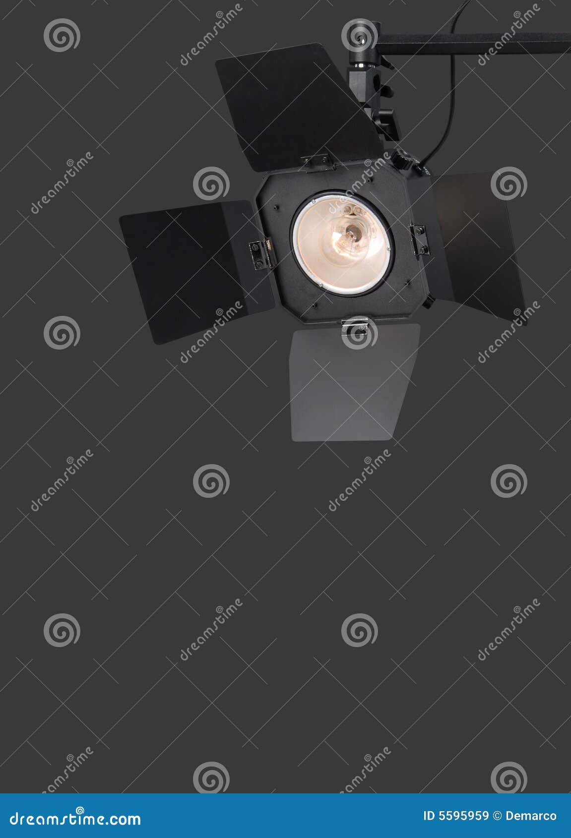 Studio Spot Light stock image. Image of flashlight, floodlight - 5595959