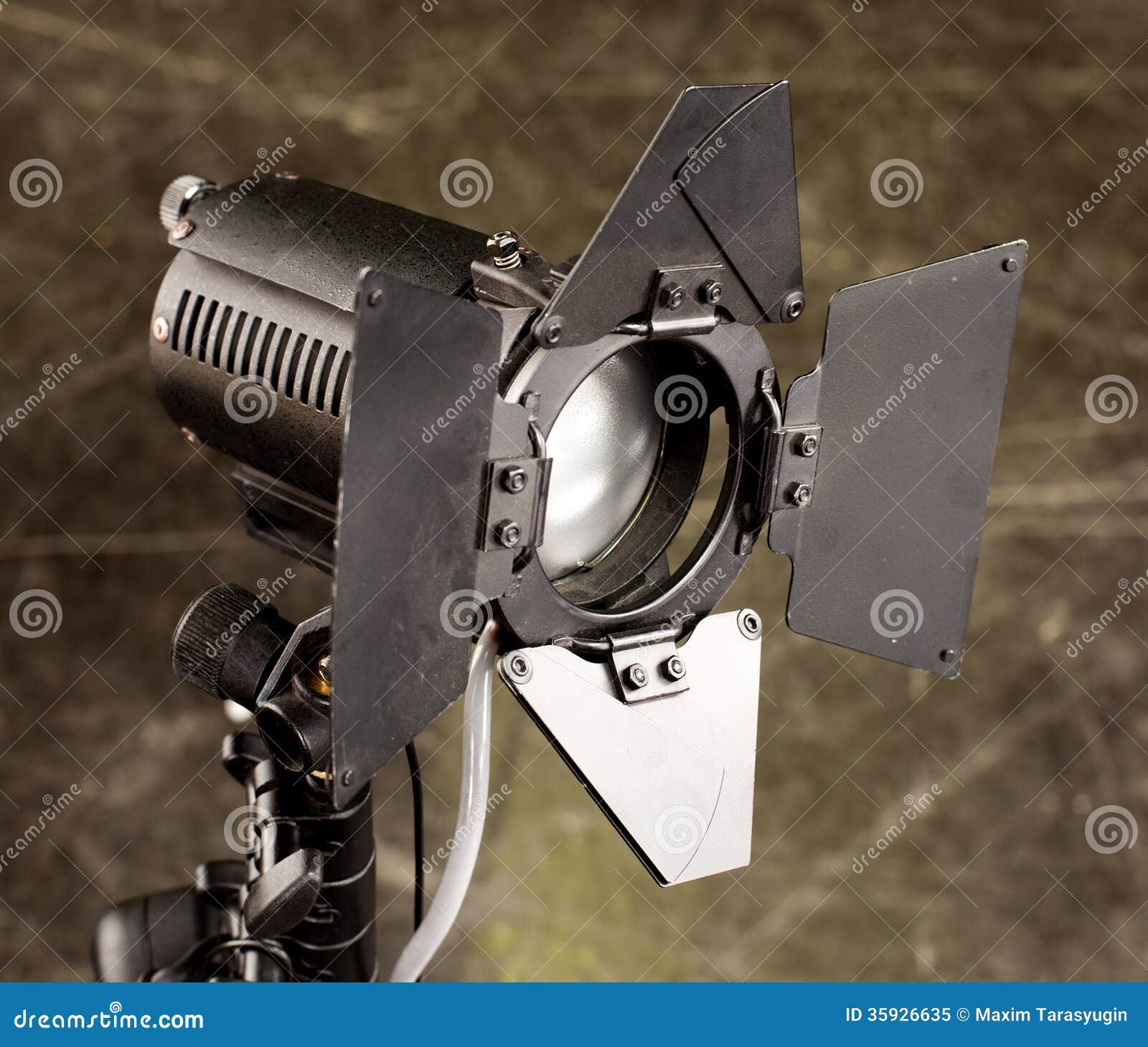 Studio Spotlight stock image. Image of lamp, film, stage - 35926635