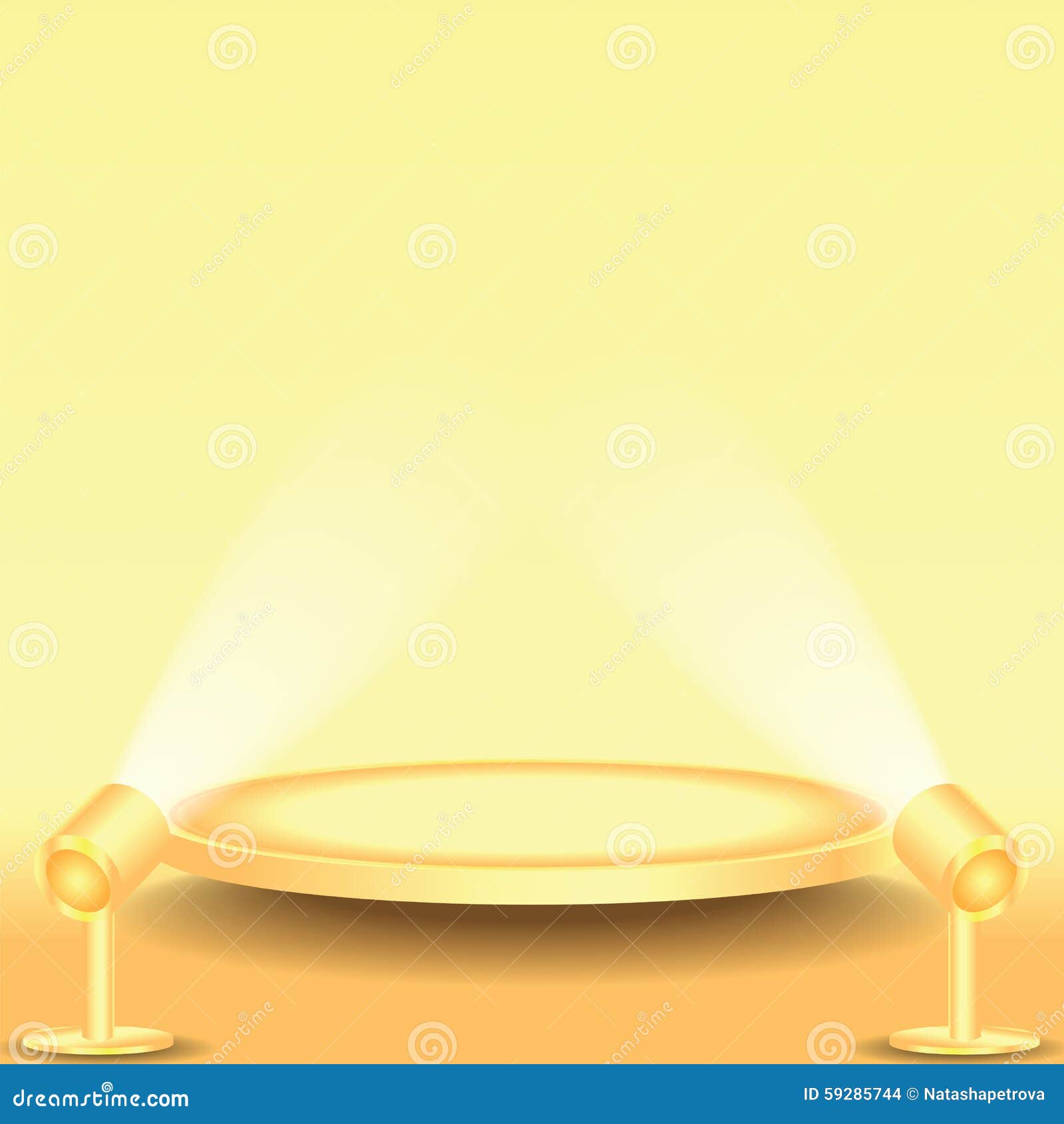 Studio And Spotlights Vector Illustration | CartoonDealer.com #59285744