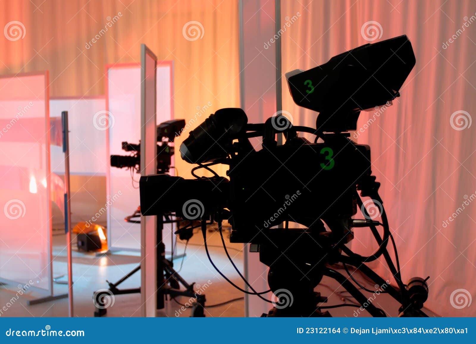 Studio Television Camera stock photo. Image of camera - 23122164