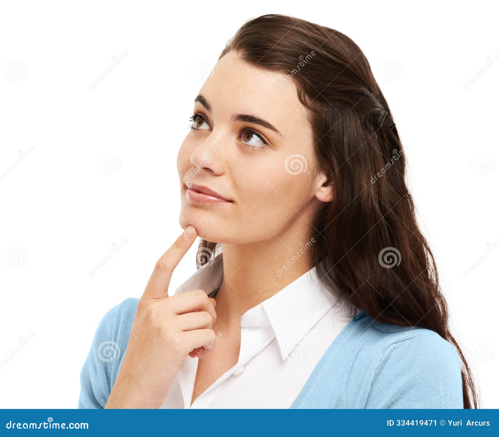 Studio, Thinking and Woman with Smile, Creative and Planning of Lesson ...