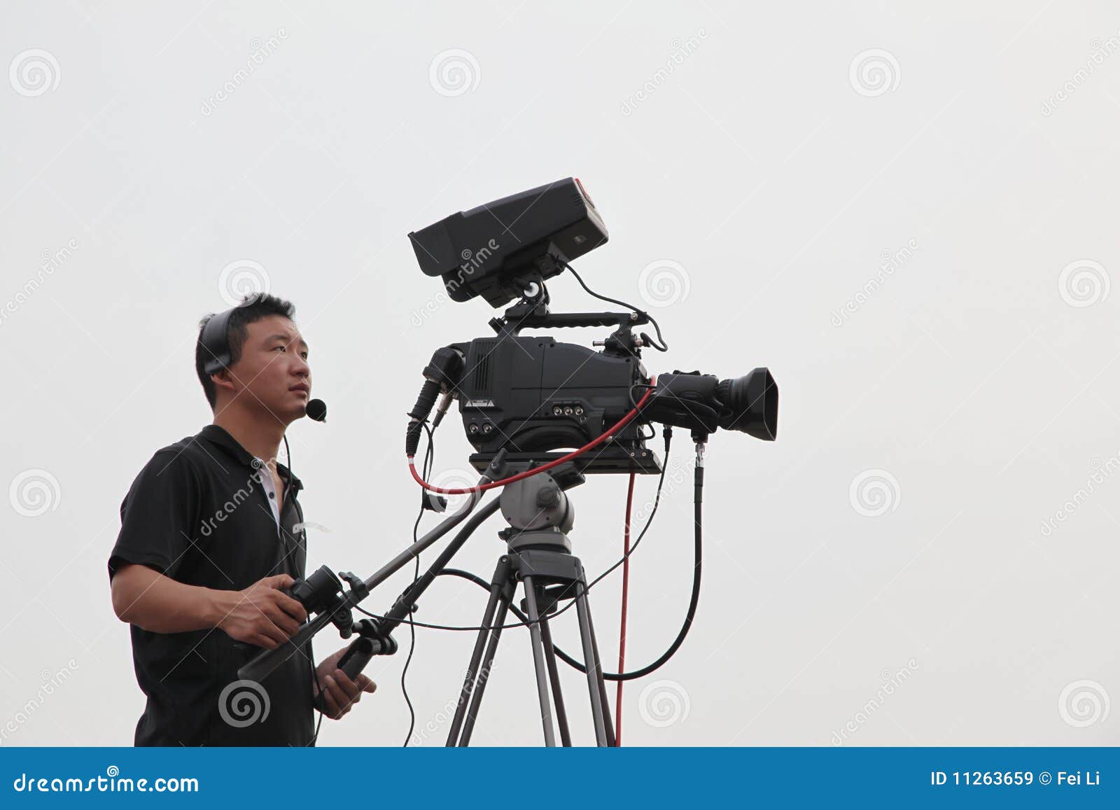 Studio tv camera stock image. Image of angle, mike, cable - 11263659