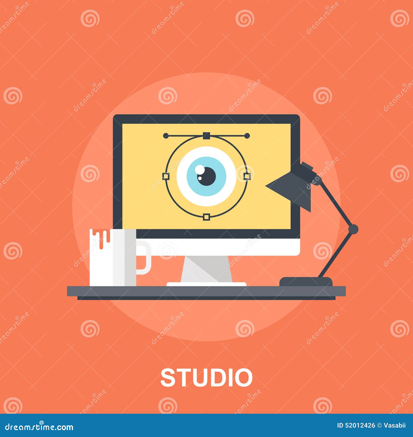 Studio stock vector. Illustration of service, computer - 52012426