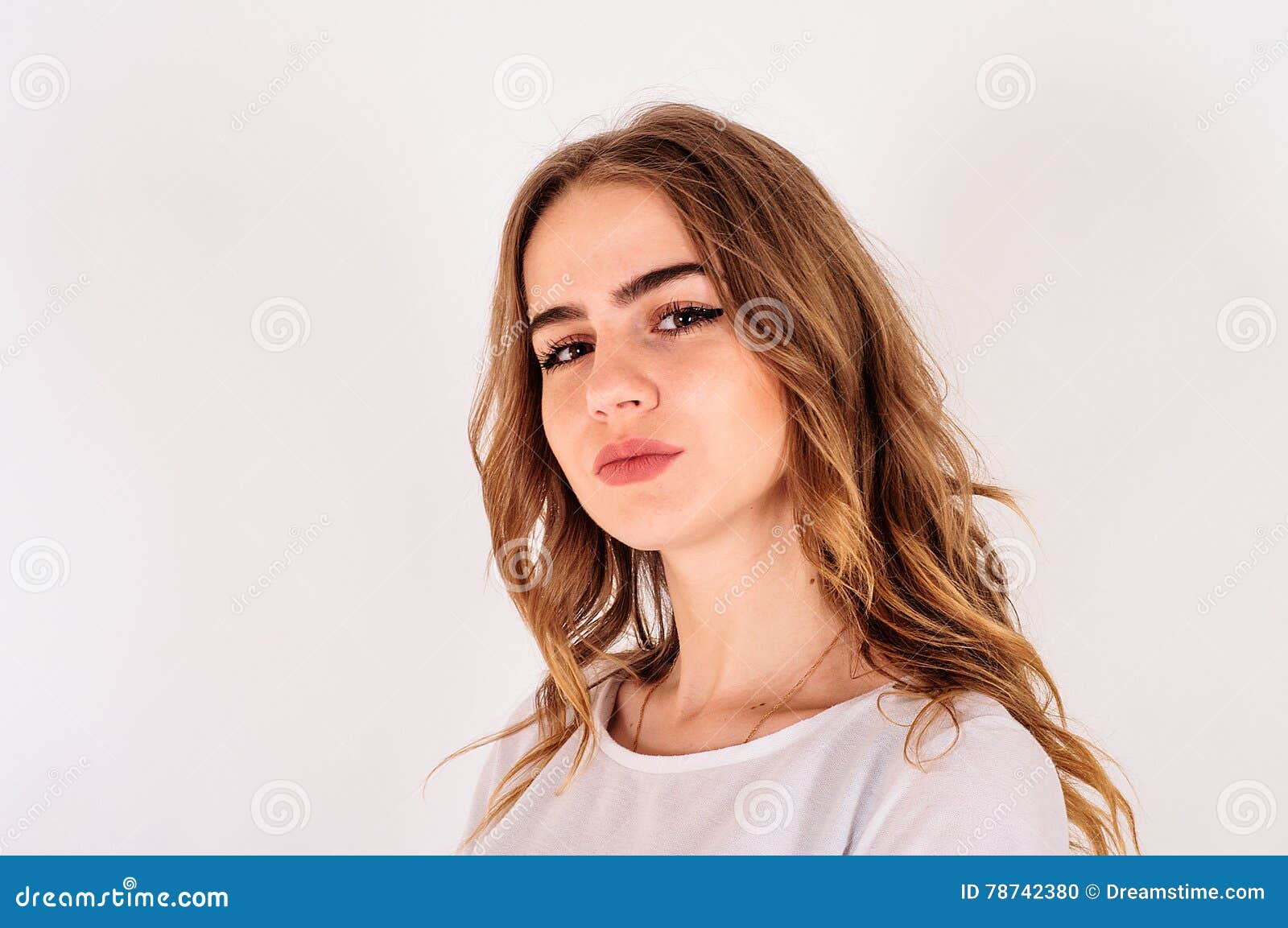 Studio Work with Pretty Girl. Stock Photo - Image of studio, hair: 78742380