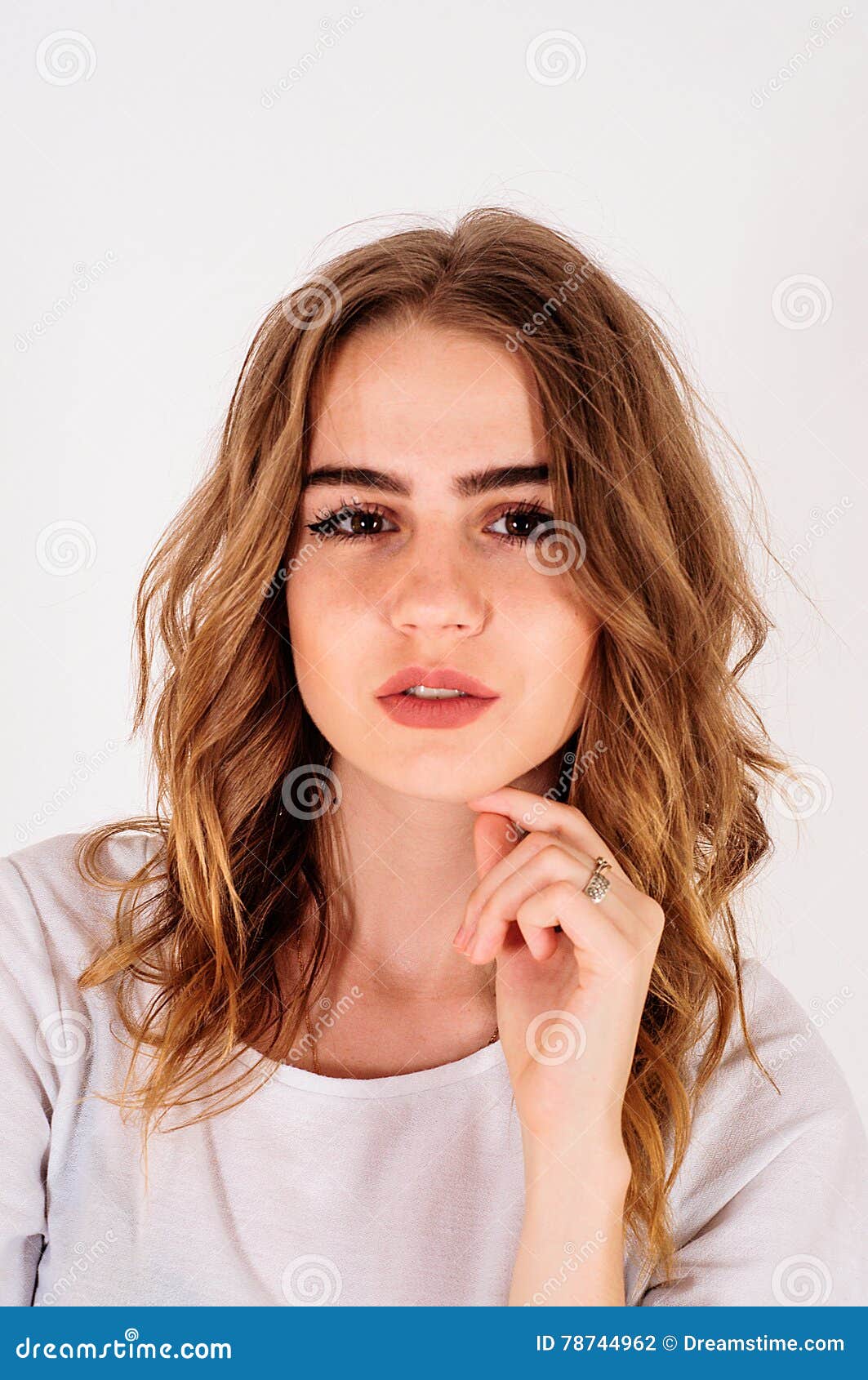 Studio Work with Pretty Girl. Stock Photo - Image of girl, pretty: 78744962