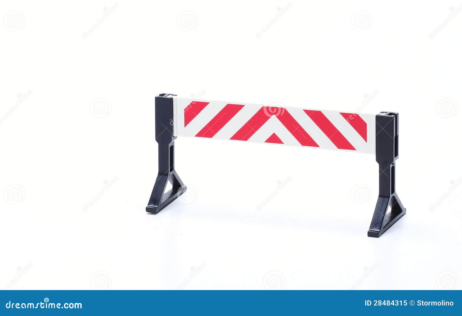 Studioshot of a Roadblock Sign Stock Image - Image of road, sign: 28484315