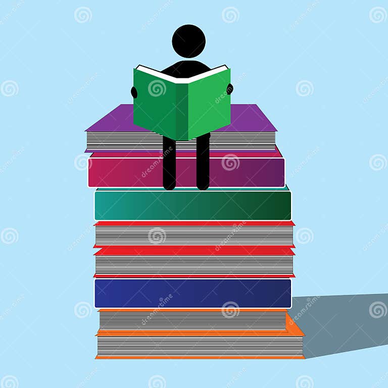 Studious character stock vector. Illustration of interest - 75796164