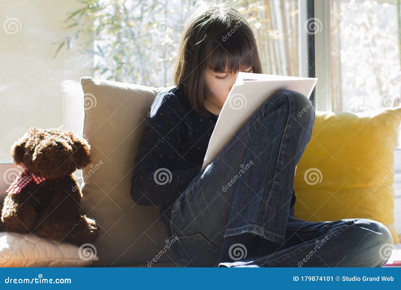 Studious Lockdown Child Drawing while Corona Virus Outbreak at Home ...