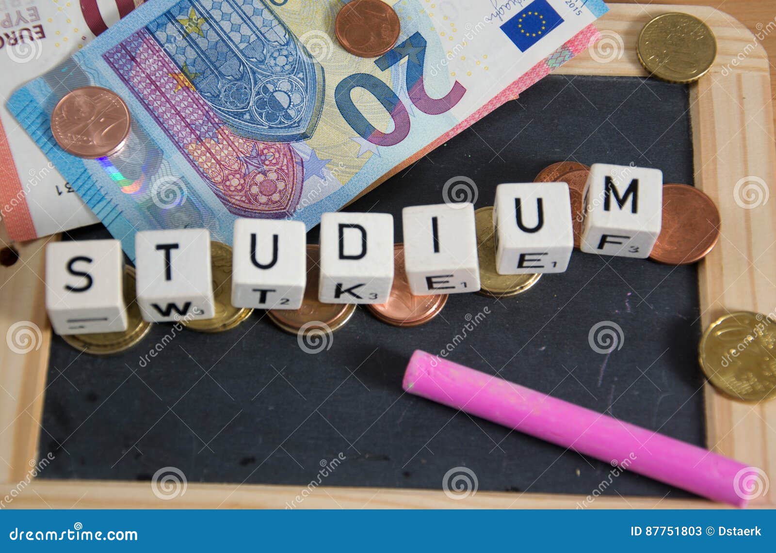 Studium - the German Word for Studies Stock Image - Image of diploma ...