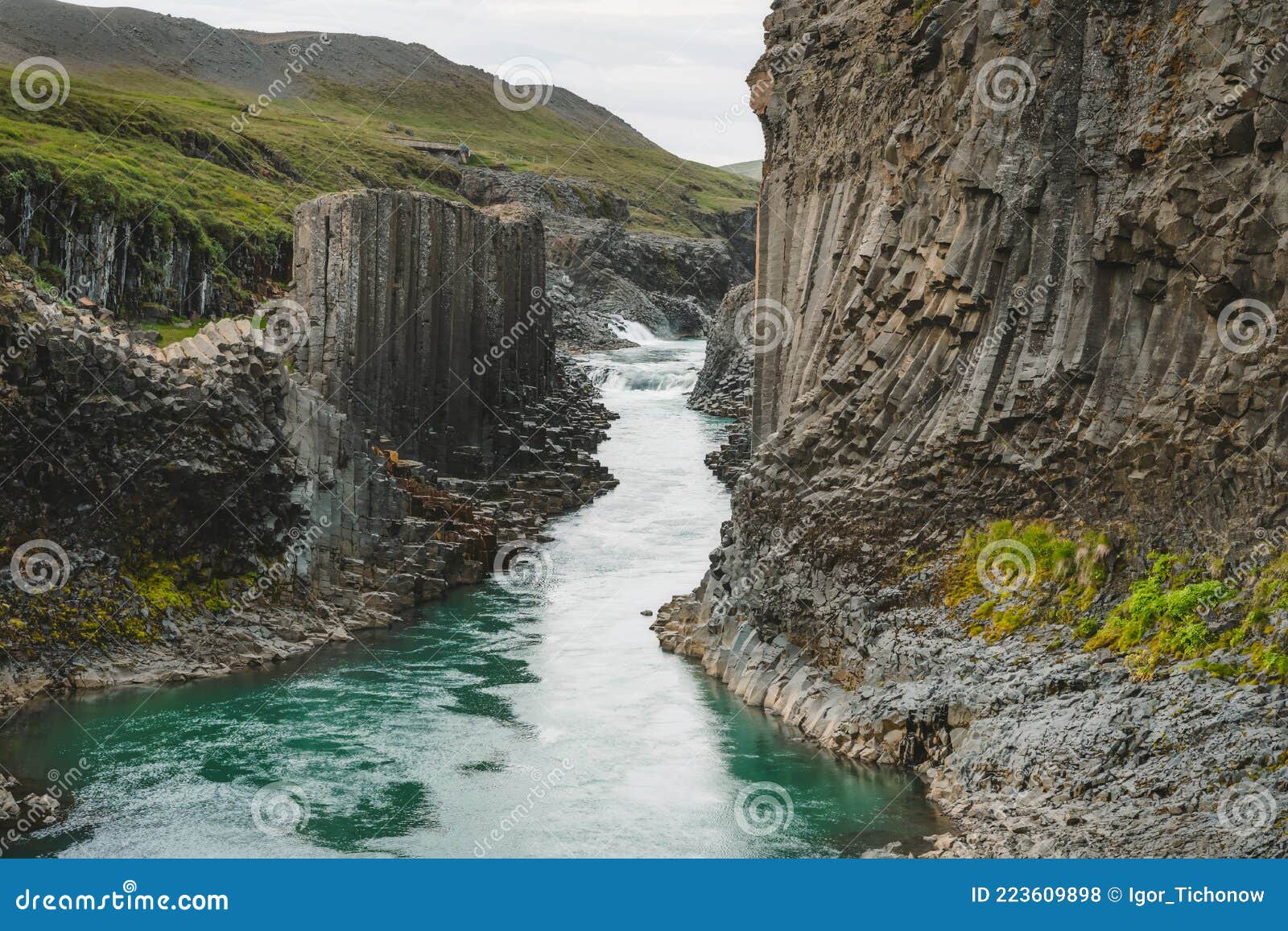 Studlagil Basalt Canyon, with Rare Volcanic Basalt Column Formations ... Studlagil Basalt Canyon, with Rare Volcanic Basalt Column Formations ...