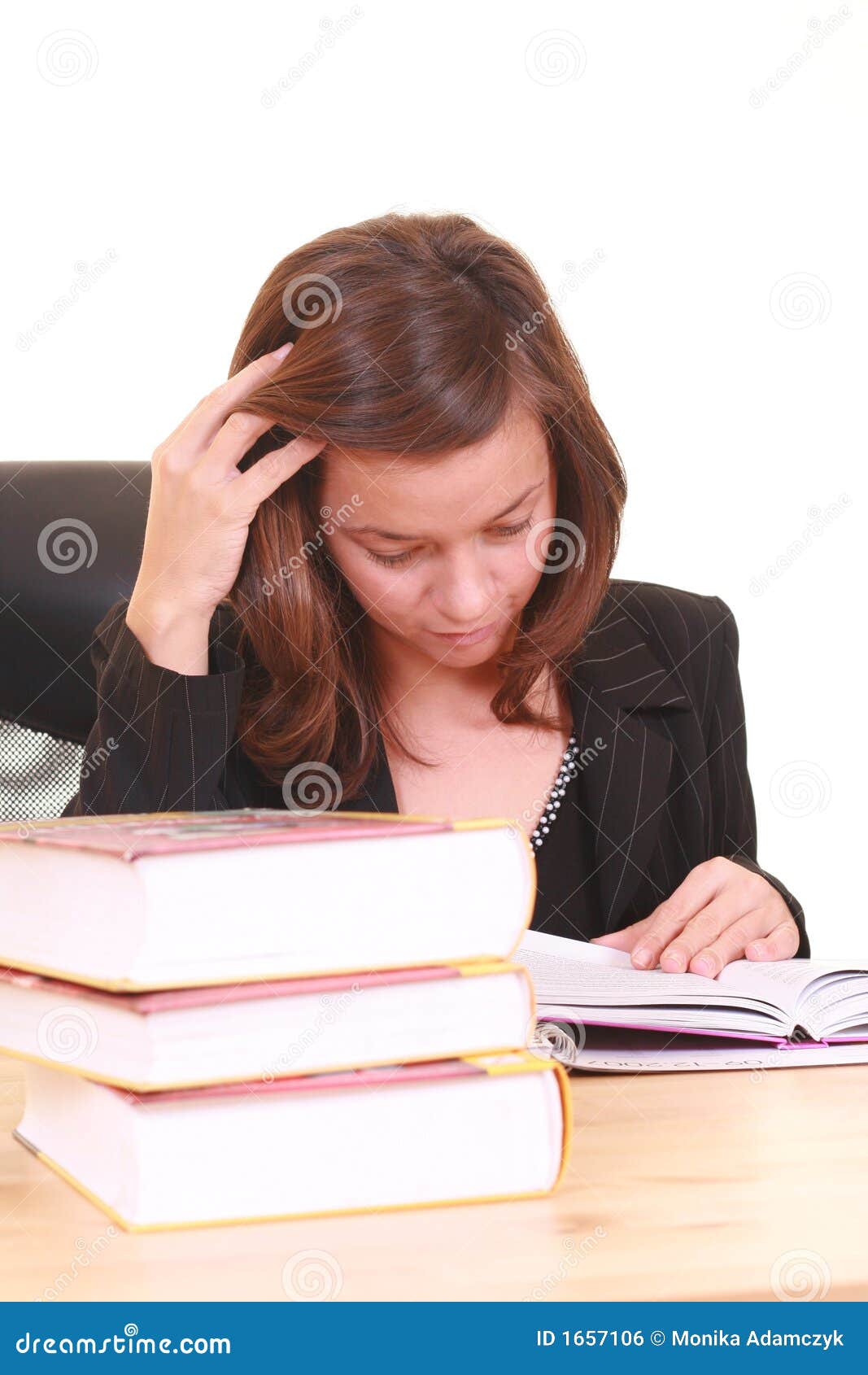 Study stock photo. Image of study, learn, attractive, isolated - 1657106