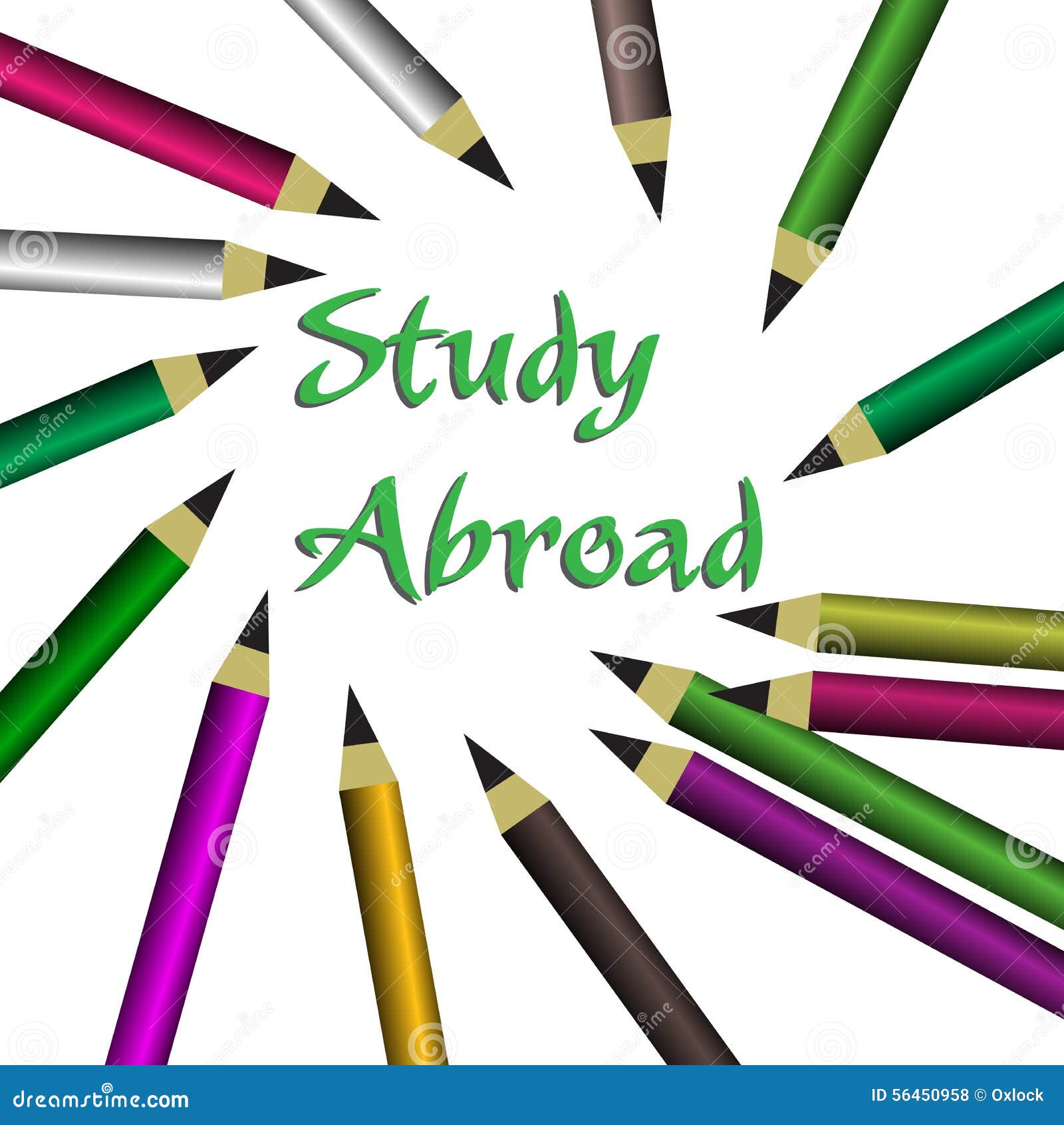 Study abroad stock vector. Illustration of courses, international ...
