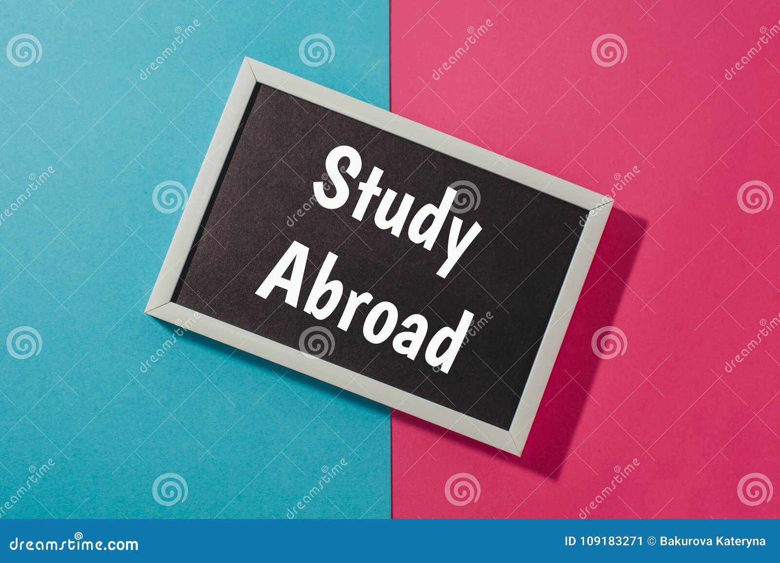 Study Abroad - Text on Chalkboard Stock Image - Image of scholarship ...