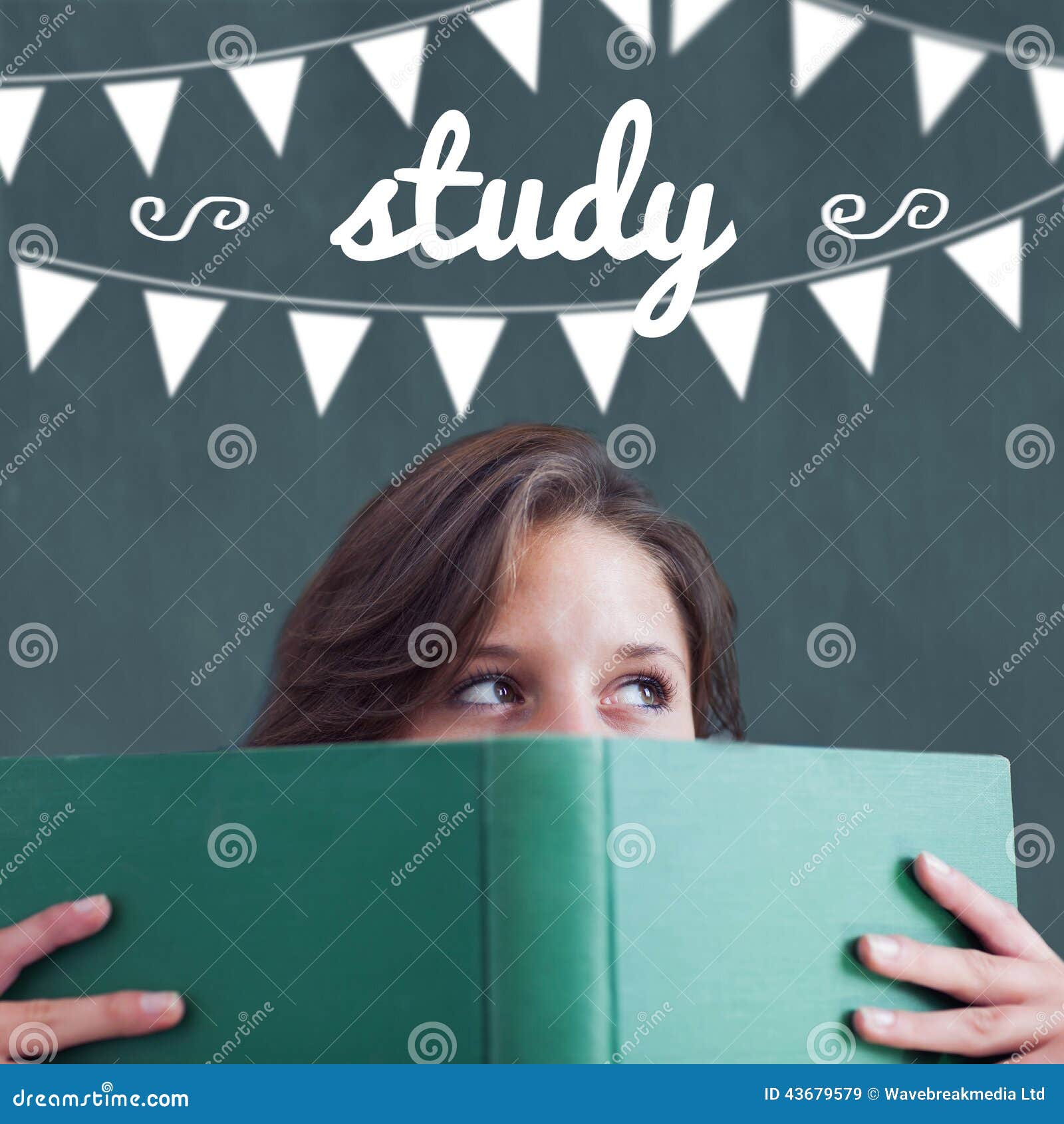 Study Against Student Holding Book Stock Image - Image of education ...