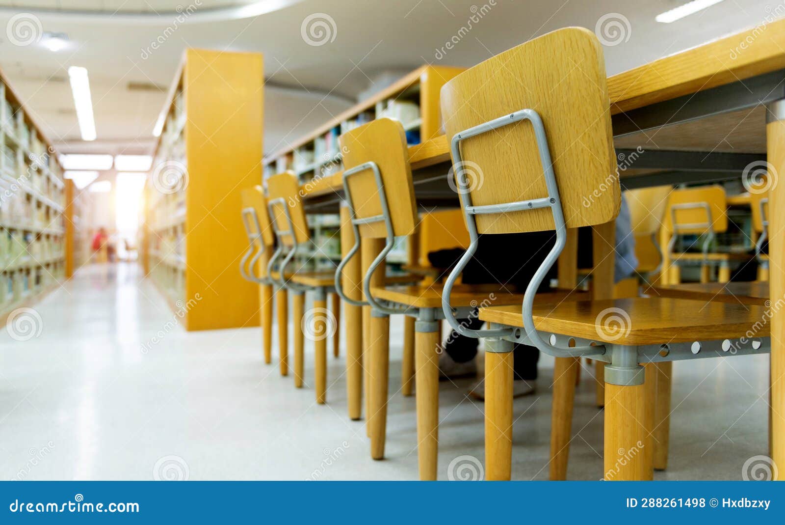 Study Area in Modern Library Stock Photo - Image of tables, university ...