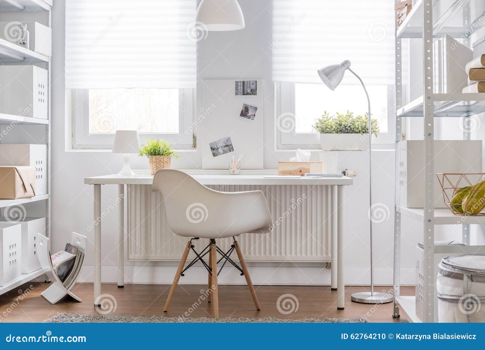 Study Area in Teenager Room Stock Photo - Image of minimalist, domestic ...