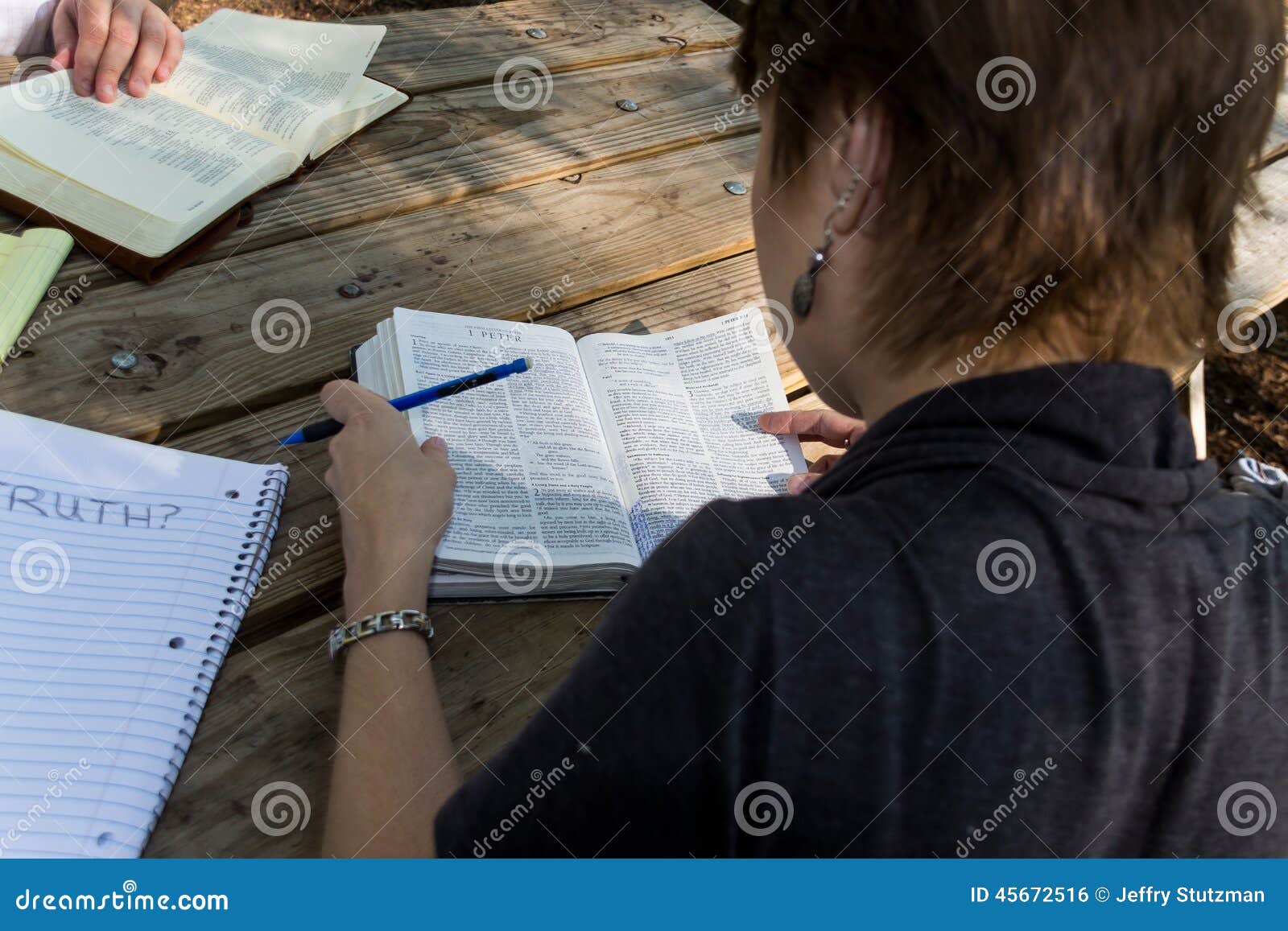 Study from behind stock photo. Image of reading, ladies - 45672516