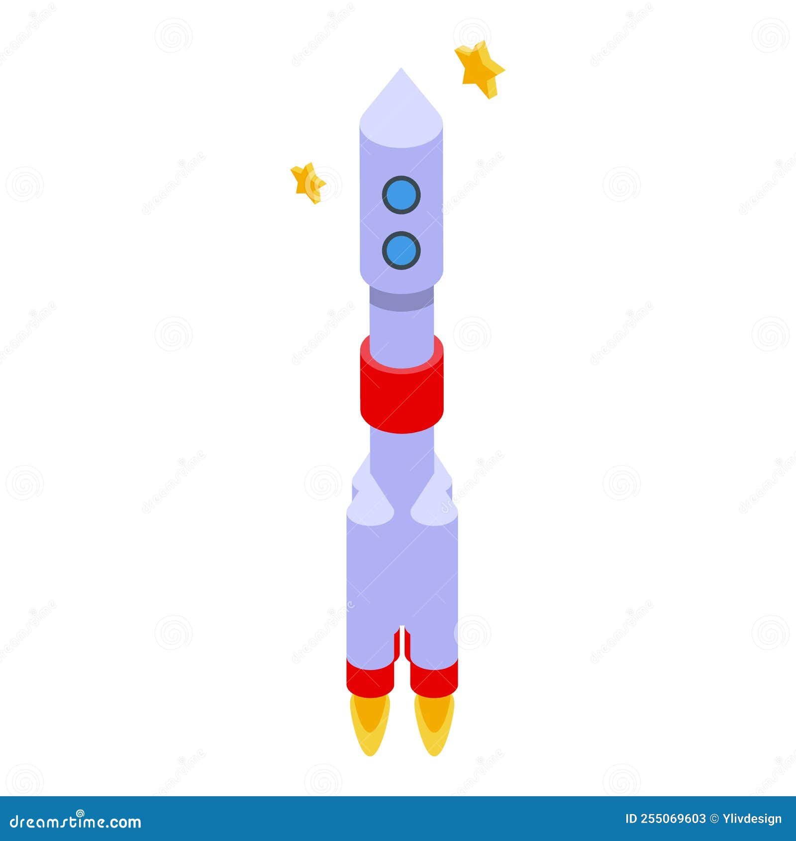Study Case Rocket Icon Isometric Vector. Success Data Stock Vector ...