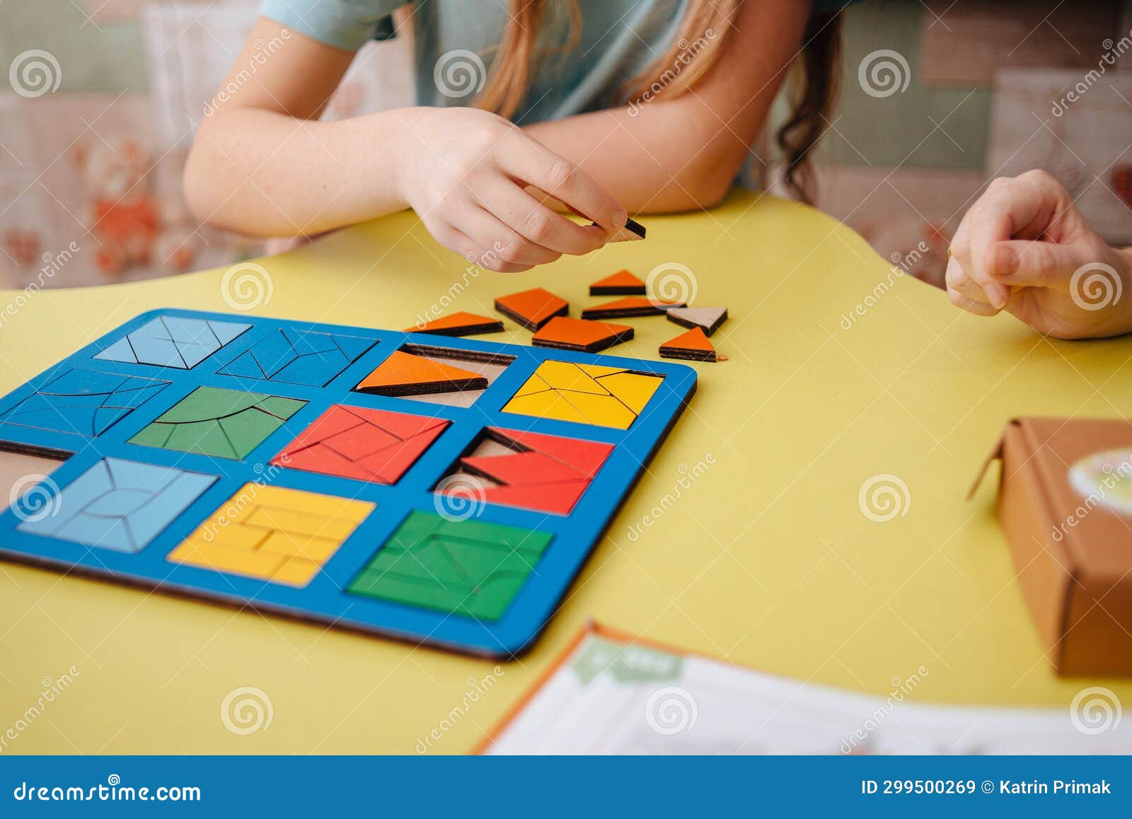 Study of Color and Shape. Matching Game Stock Image - Image of ...