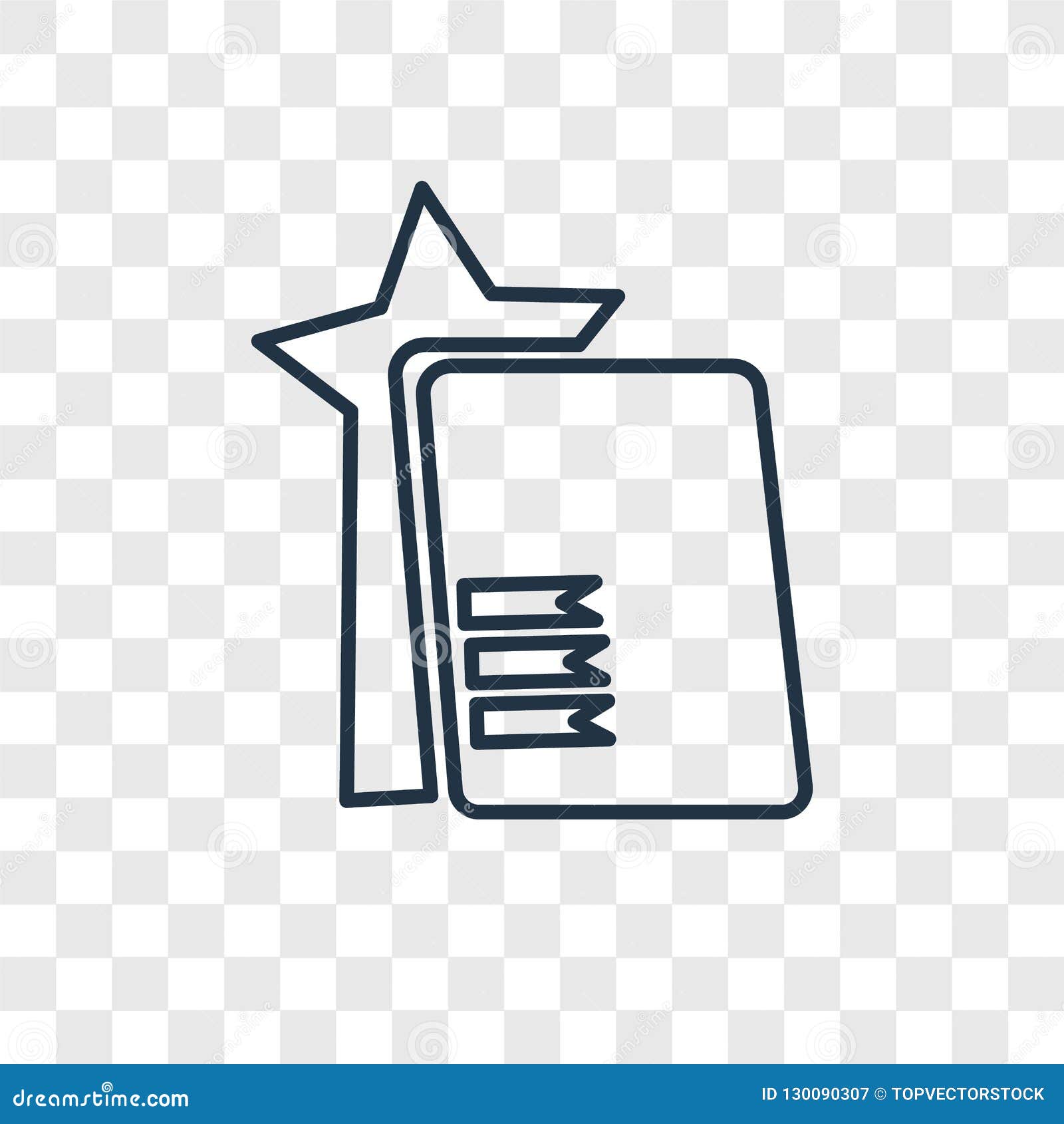 Study Concept Vector Linear Icon Isolated on Transparent Background ...