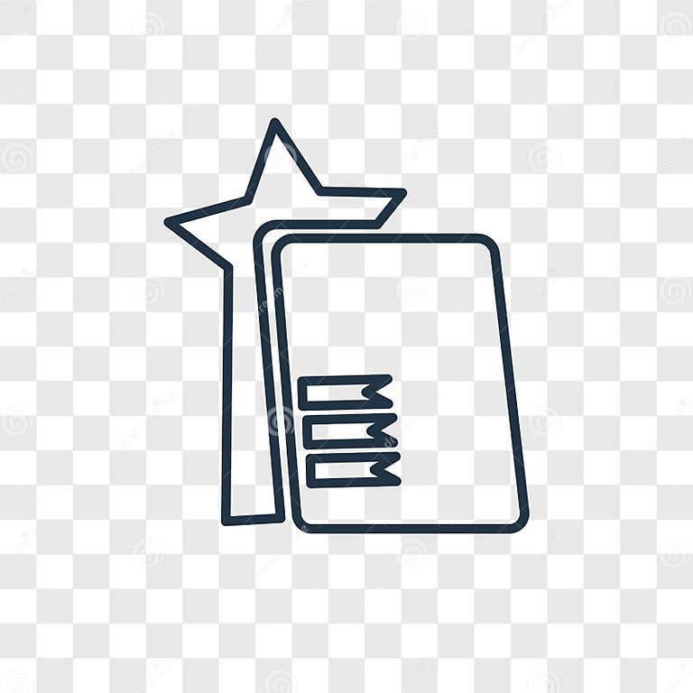 Study Concept Vector Linear Icon Isolated on Transparent Background ...