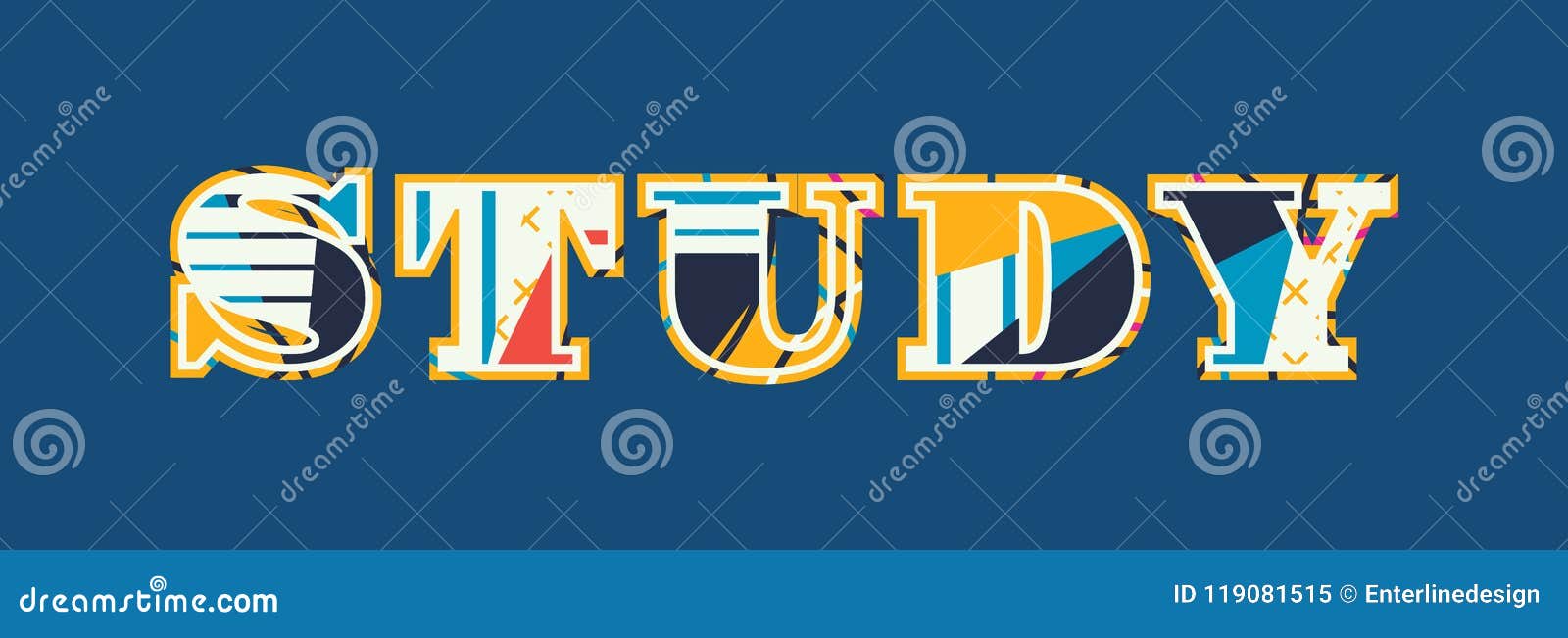 Study Concept Word Art Illustration Stock Vector - Illustration of ...