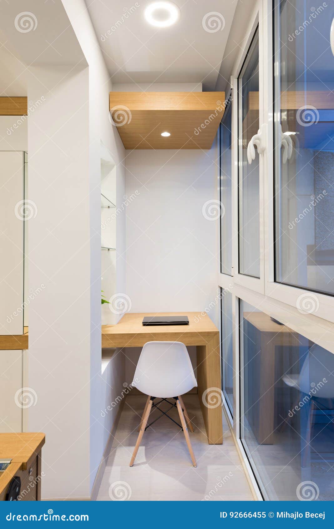 Study corner interior stock image. Image of business - 92666455