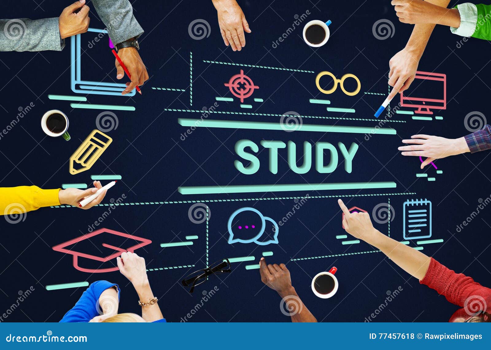 Study Education Development Improvement Concept Stock Photo - Image of ...